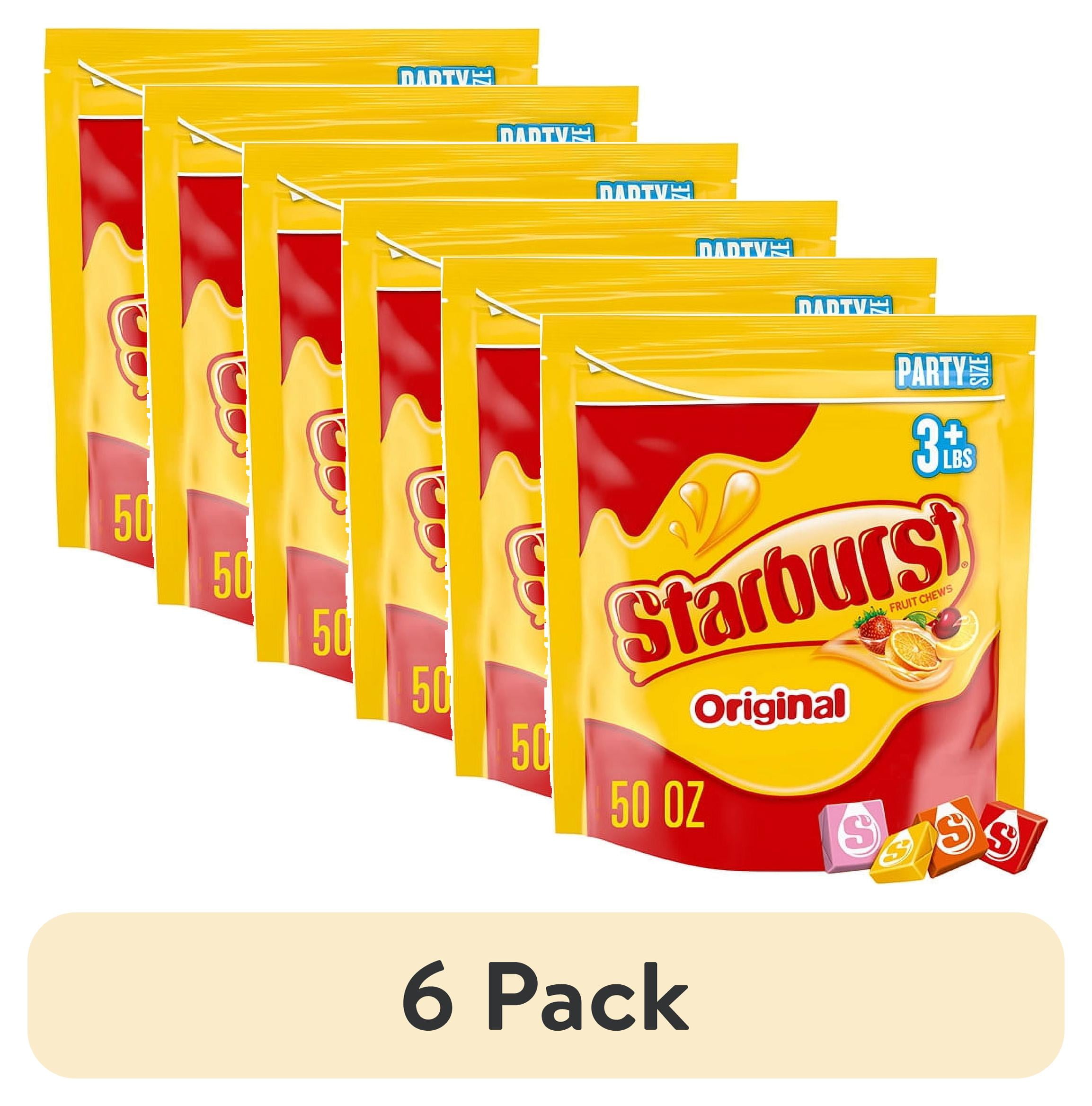(6 pack) Starburst Original Fruit Chewy Candy Party Size 50 Ounce ...