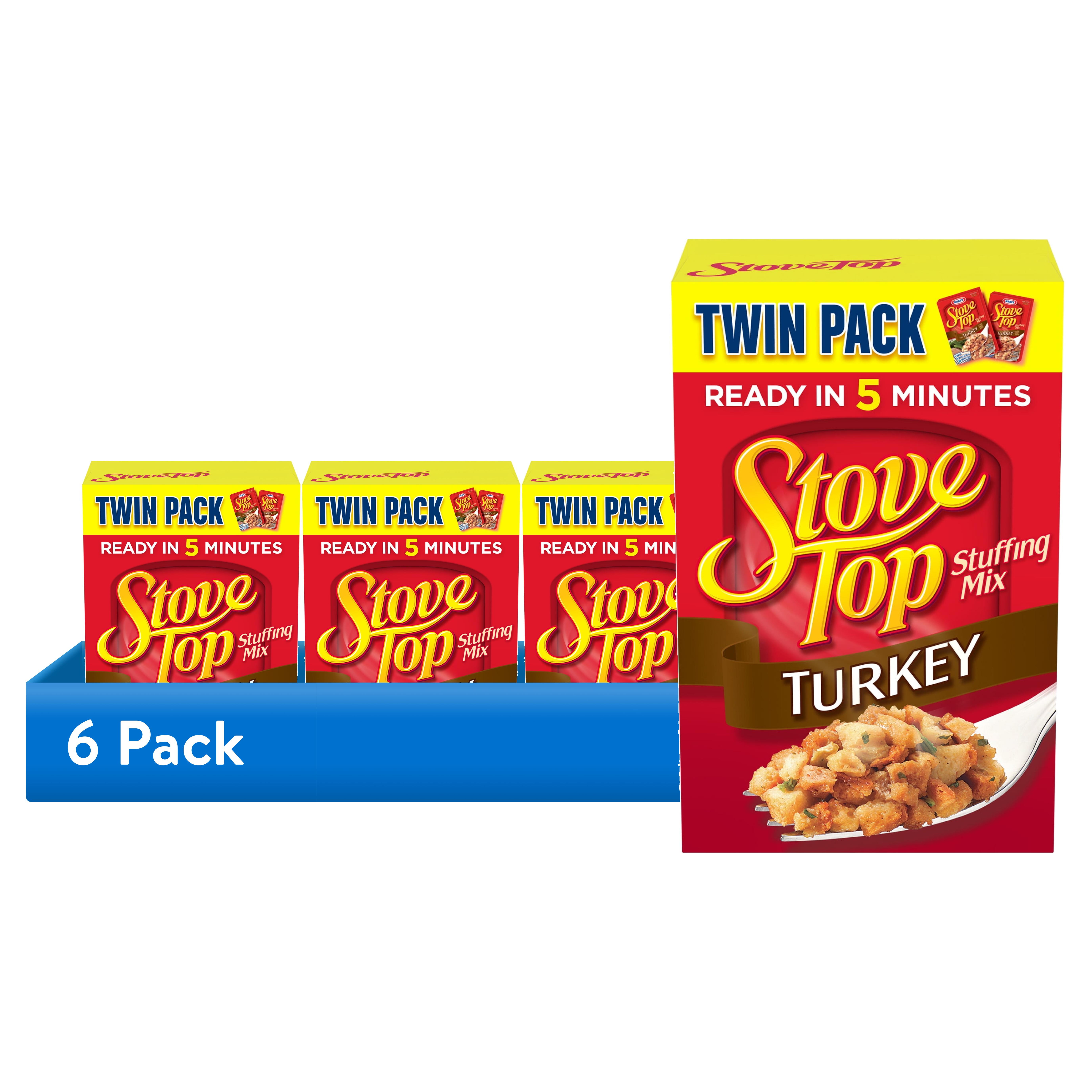 (6 pack) Stove Top Turkey Stuffing Mix Side Dish Twin Pack, 2 ct Pack ...