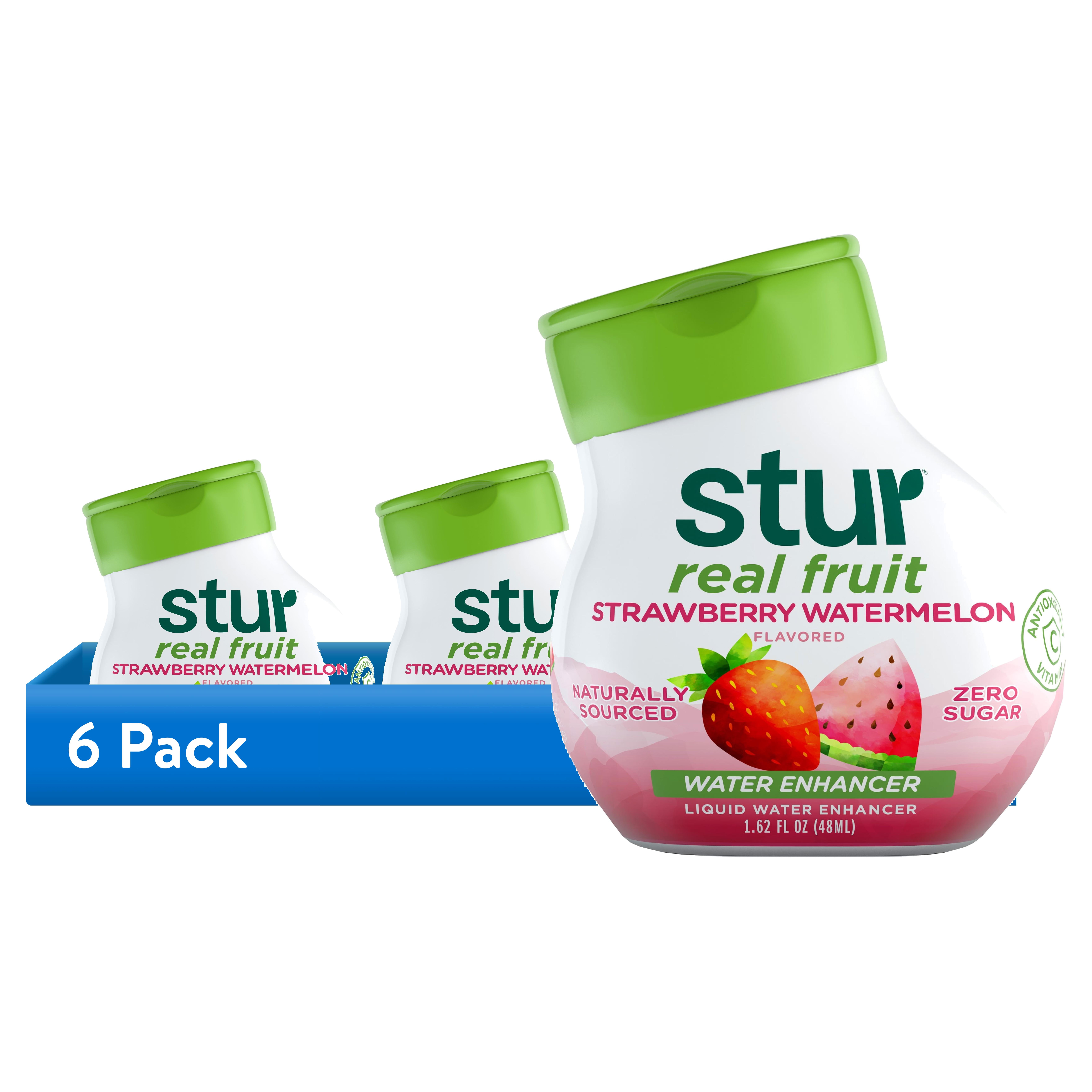 (6 pack) Stur Strawberry Watermelon Drink Mix, Liquid Water Enhancer ...