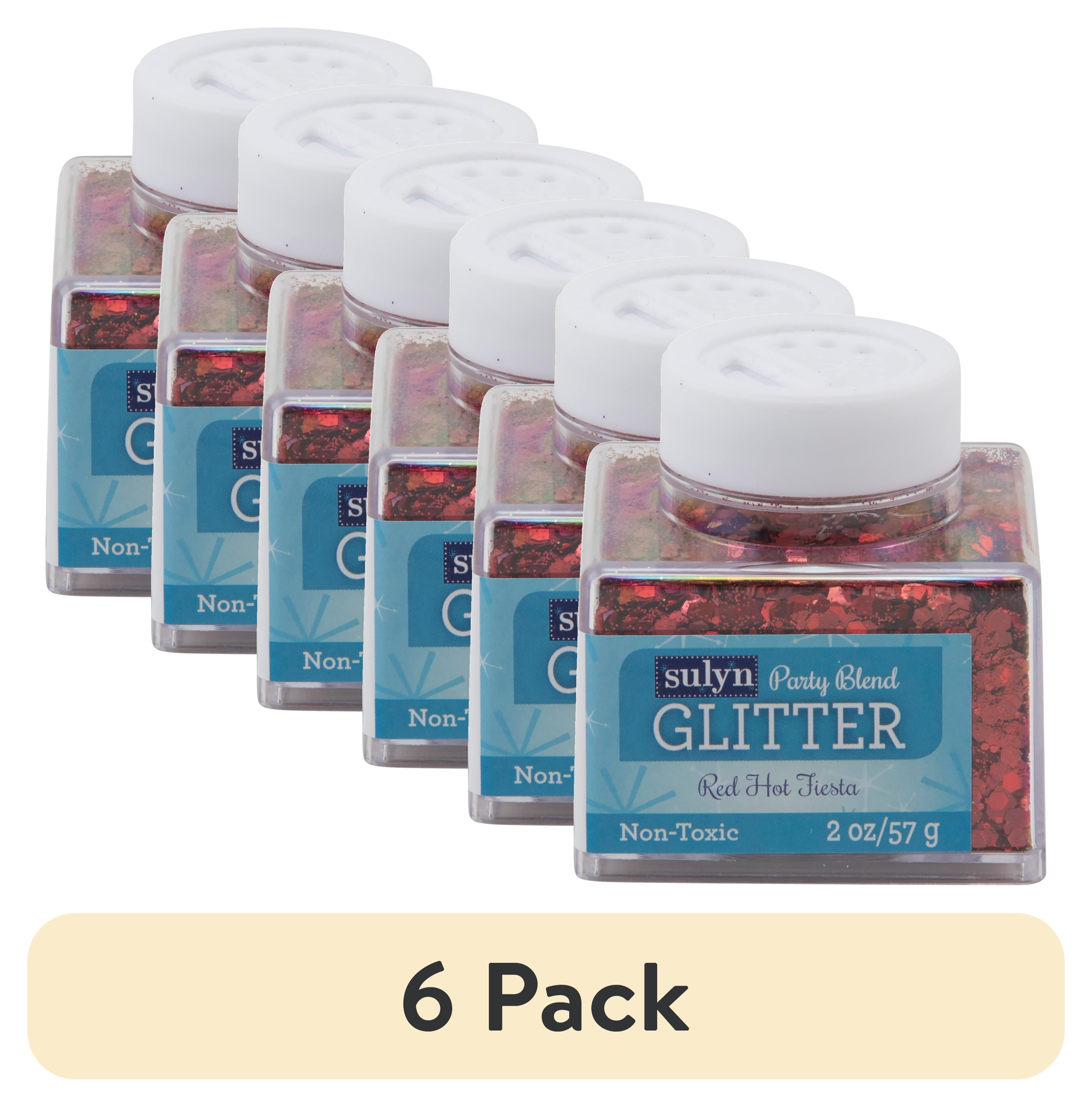 (6 pack) Sulyn Party Blend Glitter for Crafts, Red Hot Fiesta, 2 oz ...