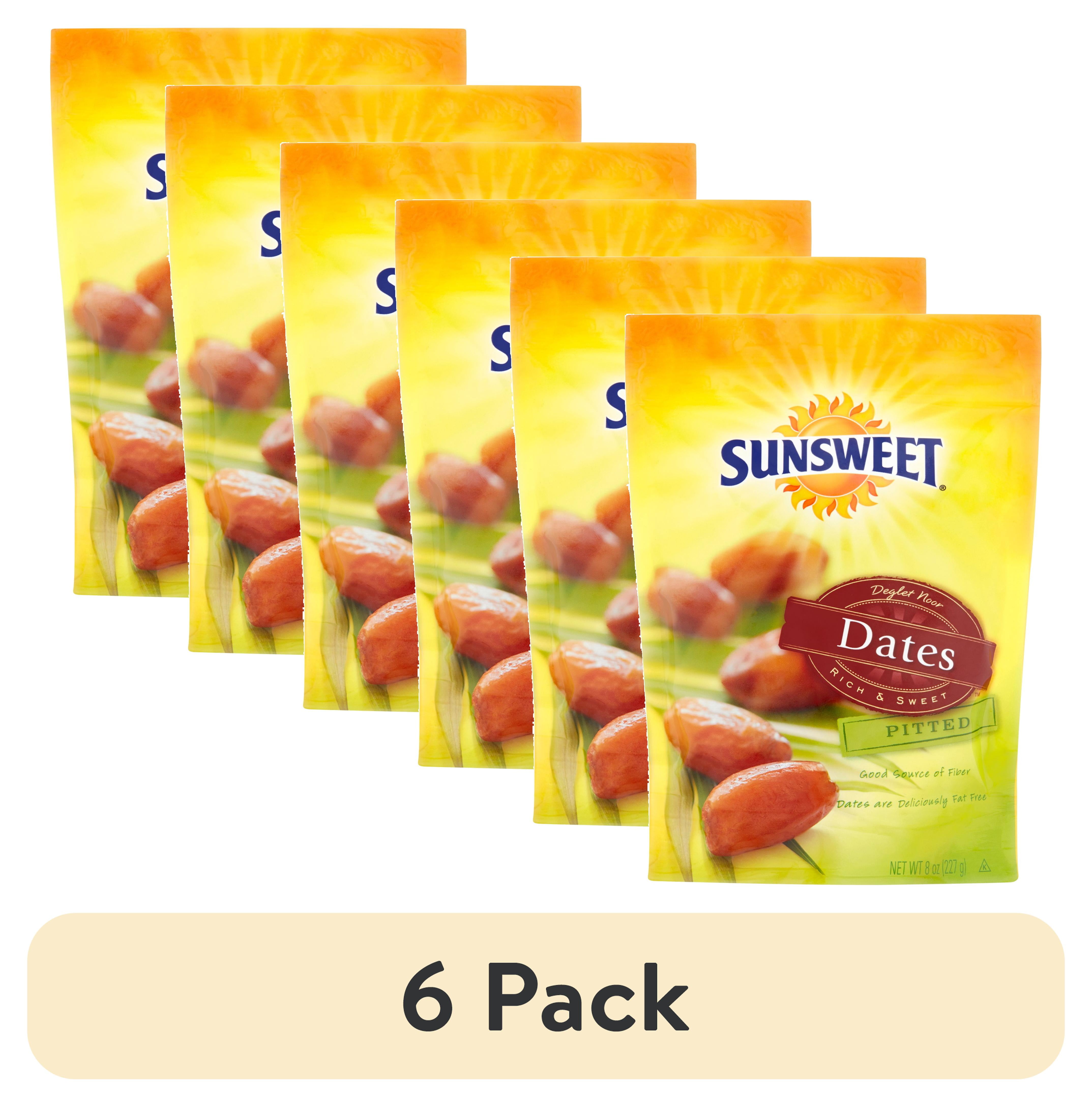 (6 pack) Sunsweet Rich and Sweet Pitted Dates, 8 Oz. - Walmart.com