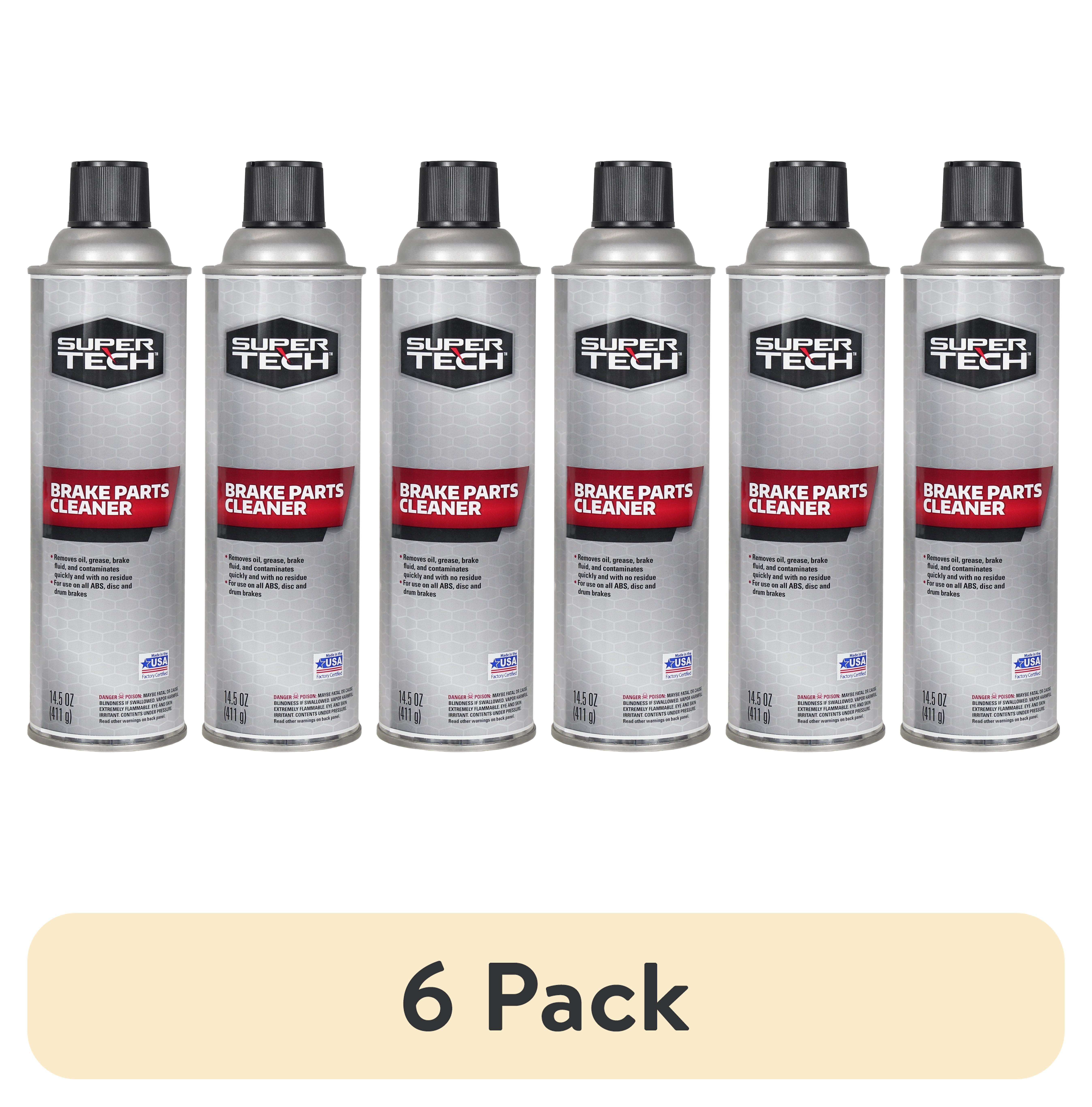 (6 pack) Super Tech Brake Parts Cleaner, 14.5 oz - Walmart.com