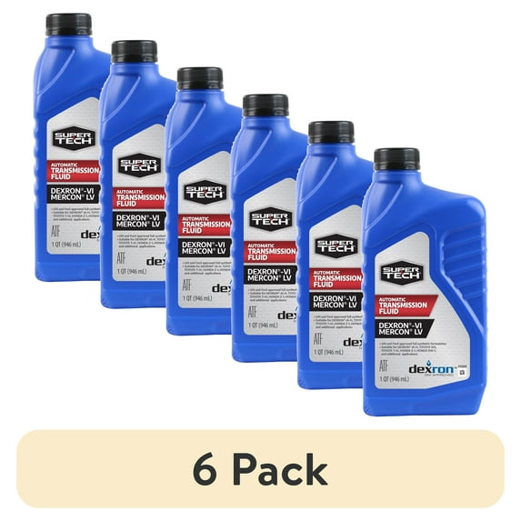 (6 pack) Super Tech Dexron VI/Mercon LV Full Synthetic Automatic ...