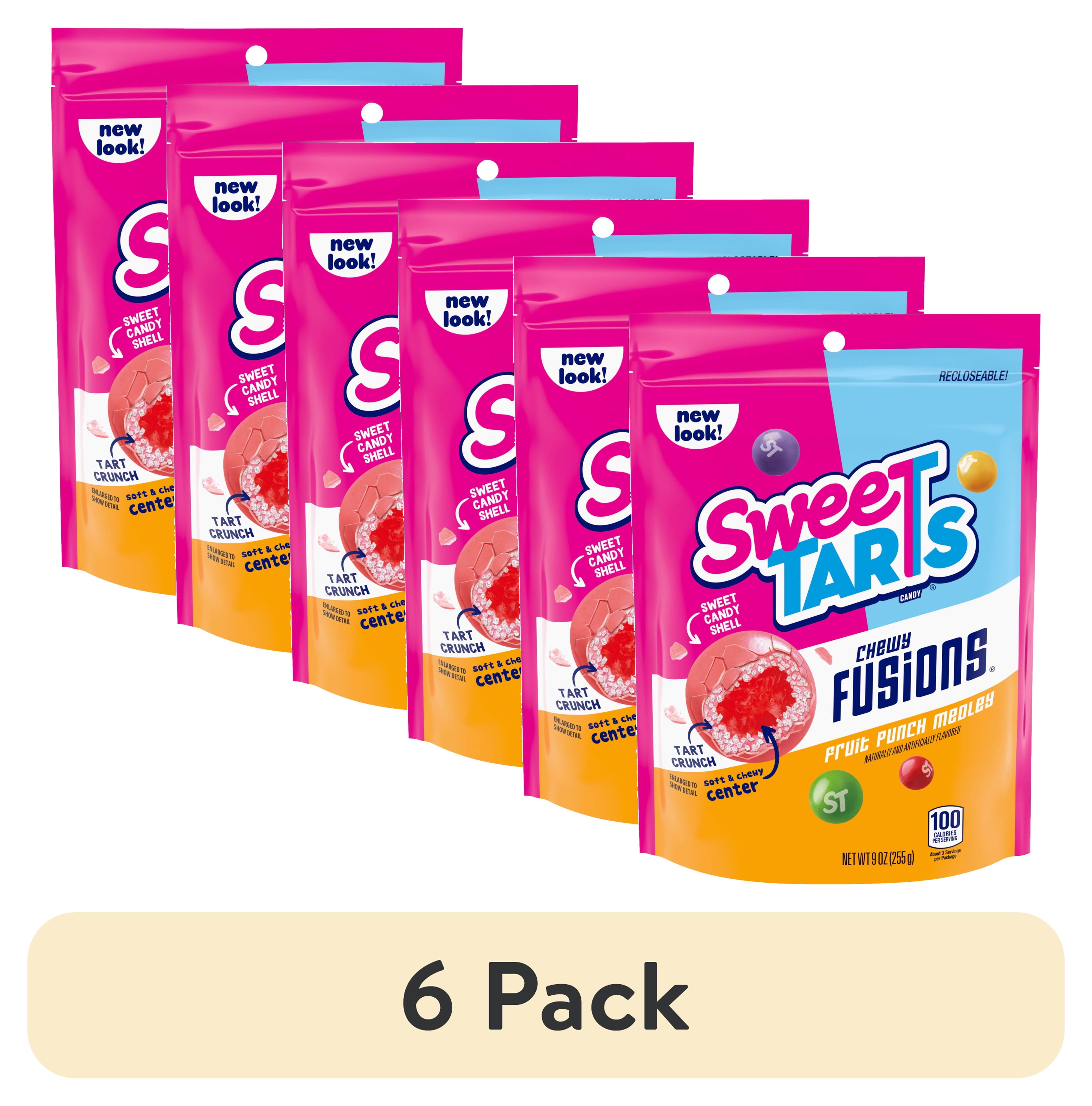 (6 pack) SweeTARTS Chewy Fusions Candy, Fruit Punch Medley, Sweet and ...