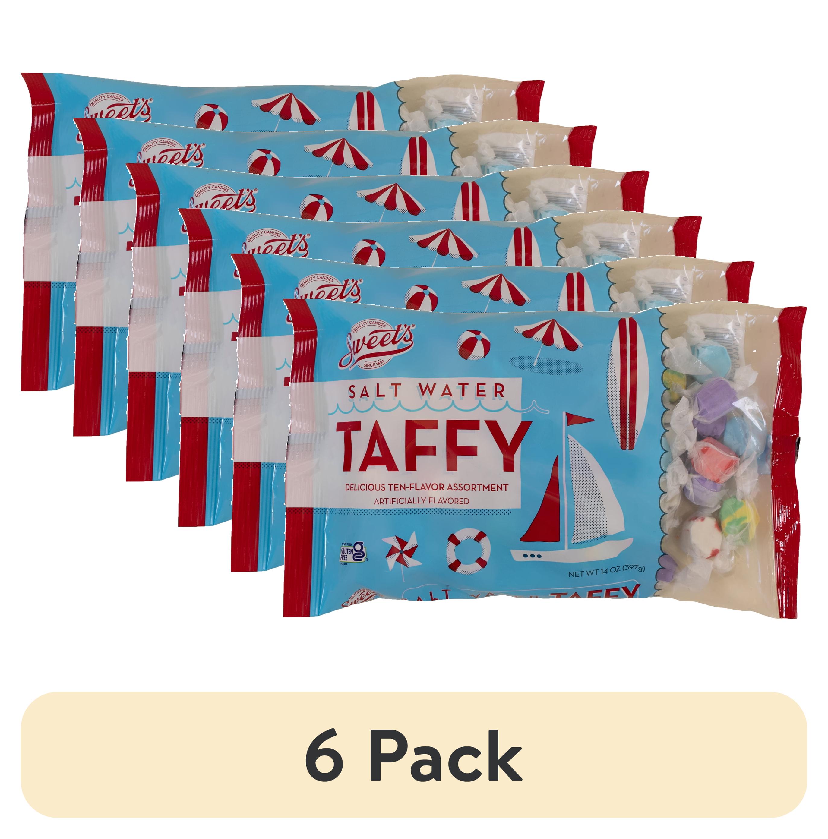  6 Pack Sweet s Salt Water Taffy Candies 14 Oz Walmart