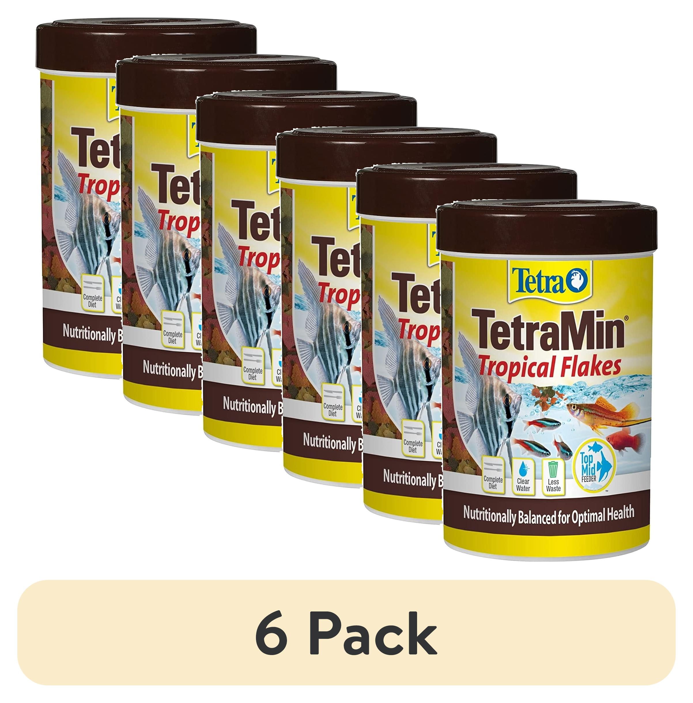 (6 pack) Tetra TetraMin Tropical Flakes Fish Food 3.53 oz - Walmart.com