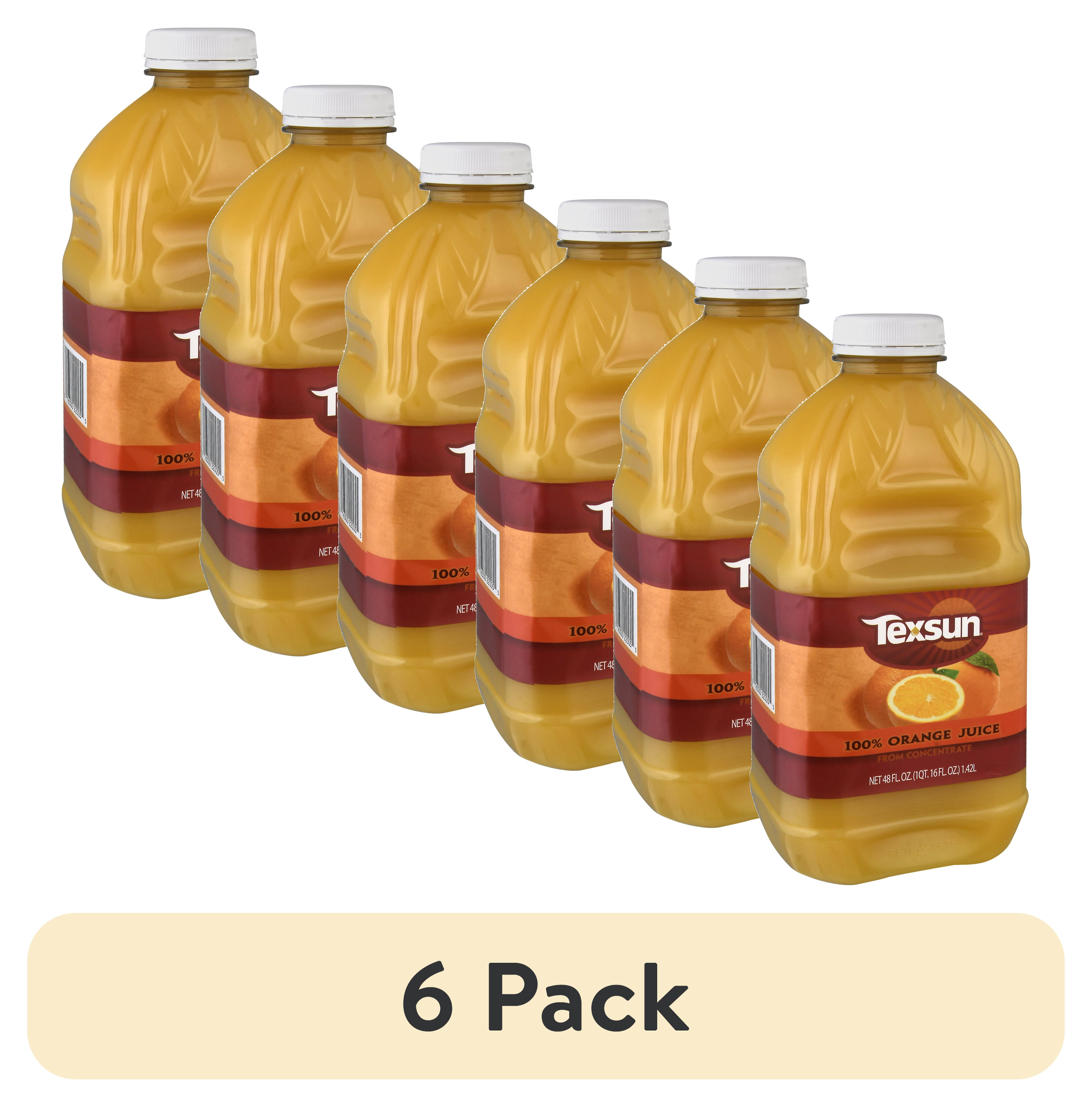 (6 pack) Texsun Orange Juice 48 oz - Walmart.com