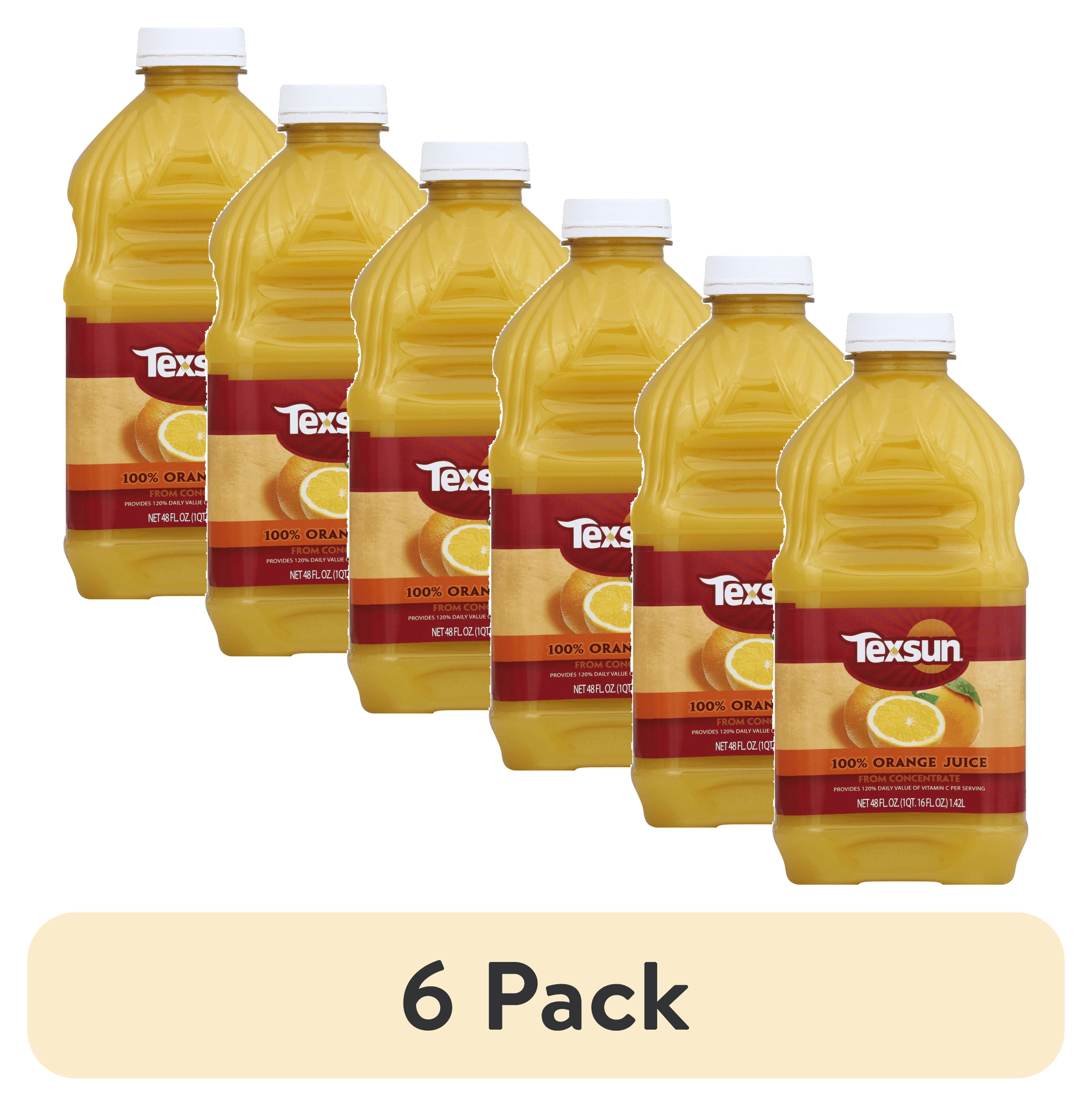 (6 pack) Texsun Orange Juice 48 oz - Walmart.com
