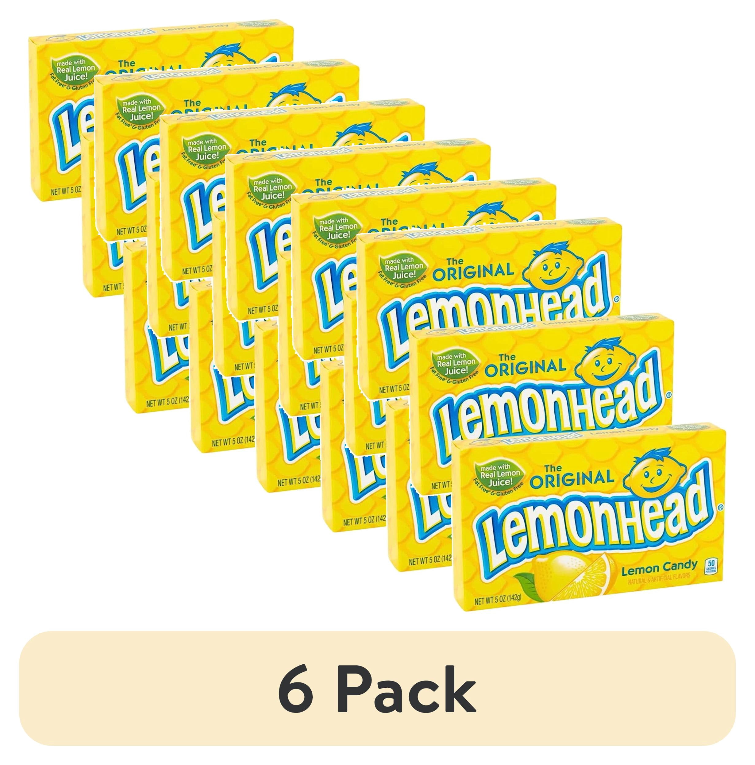 (6 pack) The Original Lemonhead Lemon Candy Theater Boxes, 5 oz (Pack ...
