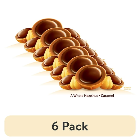(6 pack) Toffifay Hazelnut Chocolate Caramel Candy, 24pc Box - Walmart.com