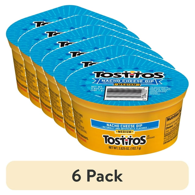 (6 pack) Tostitos Medium Nacho Cheese Flavored Cheese Dip & Spread ...