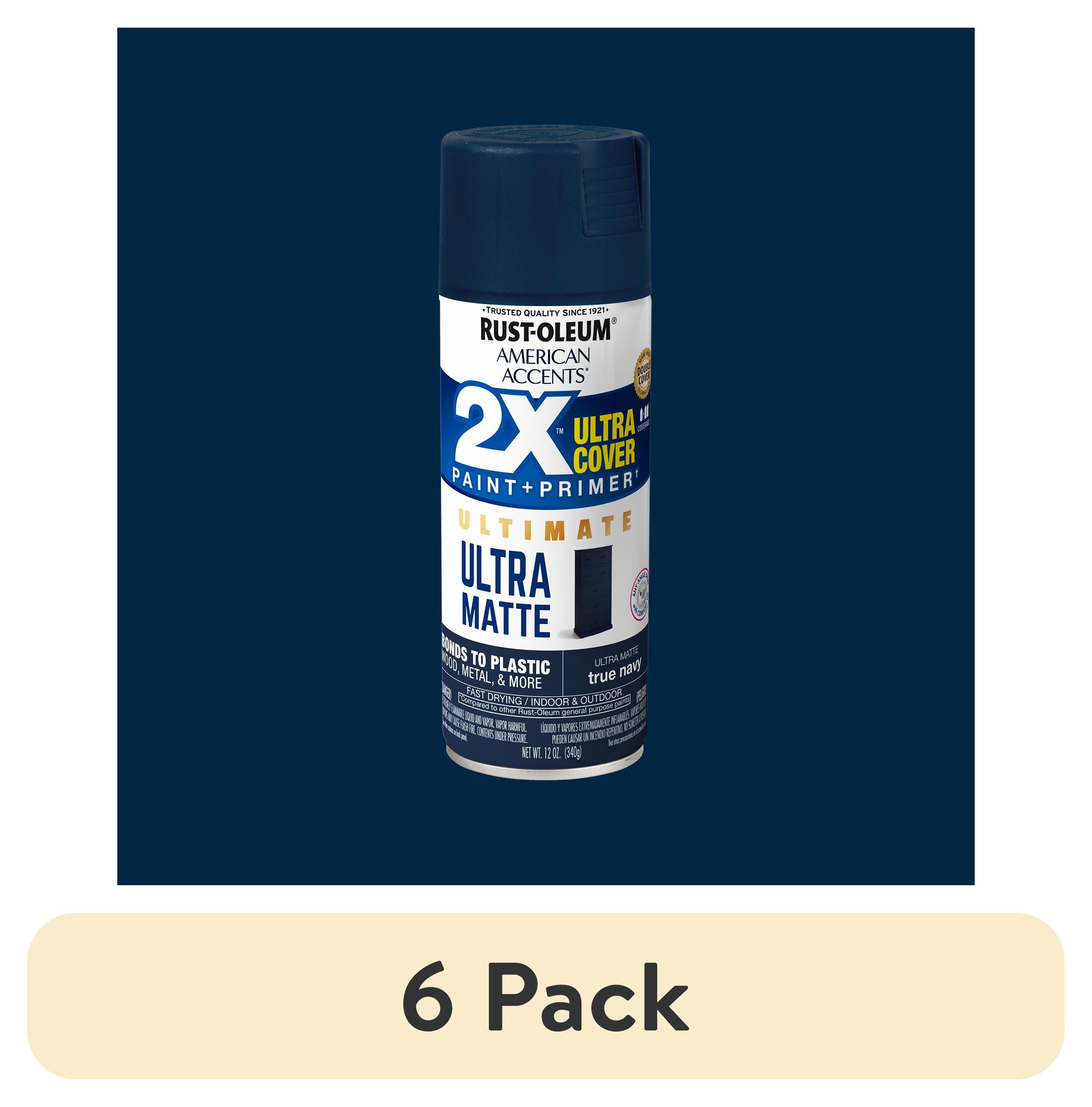 (6 pack) True Navy, Rust-Oleum American Accents 2X Ultra Cover Ultra ...