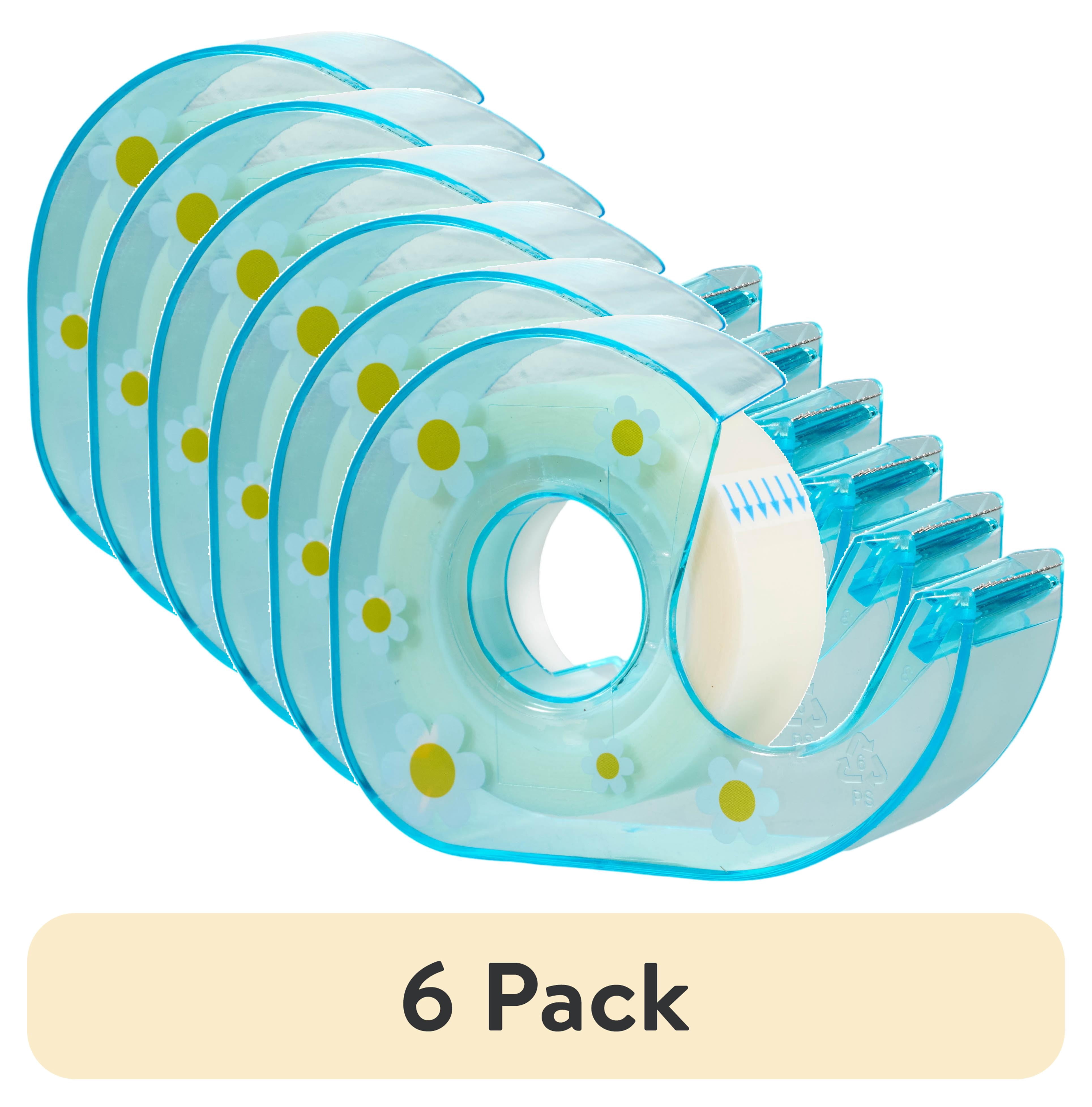 (6 pack) U Style Daisy Tape Dispenser and 1 Roll of Tape - Walmart.com