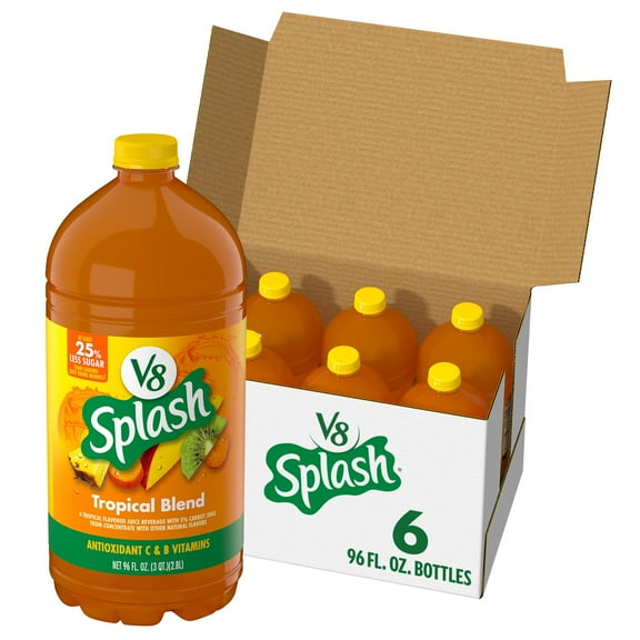 V8 Juice 64 fl oz Bottle 100% Vegetable Juice with Tomato and Vegetable ...