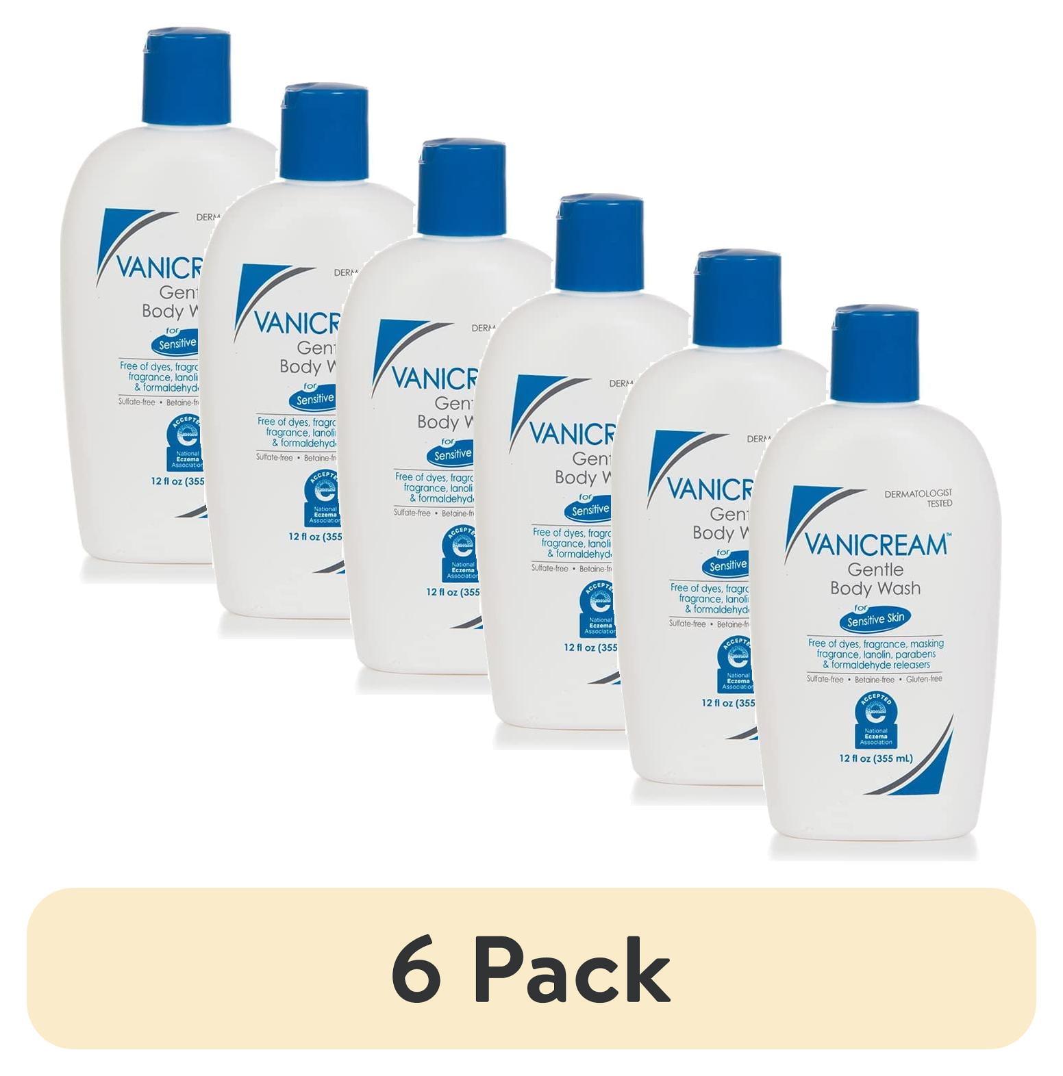 (6 pack) Vanicream For Sensitive Skin Gentle Body Wash, 12 fl oz ...