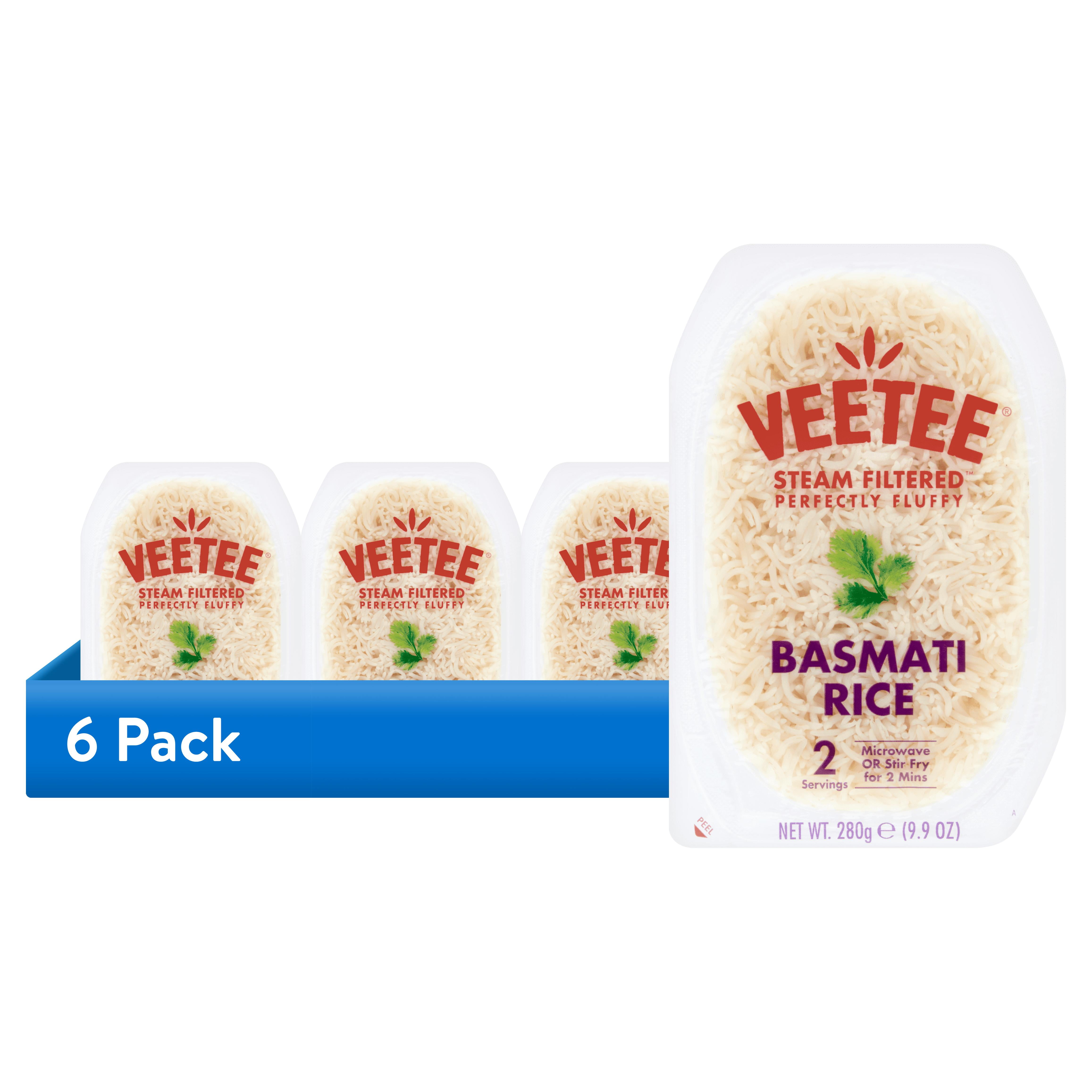 (6 pack) VeeTee-Heat and Eat Basmati Rice – 9.9 oz, Free from ...