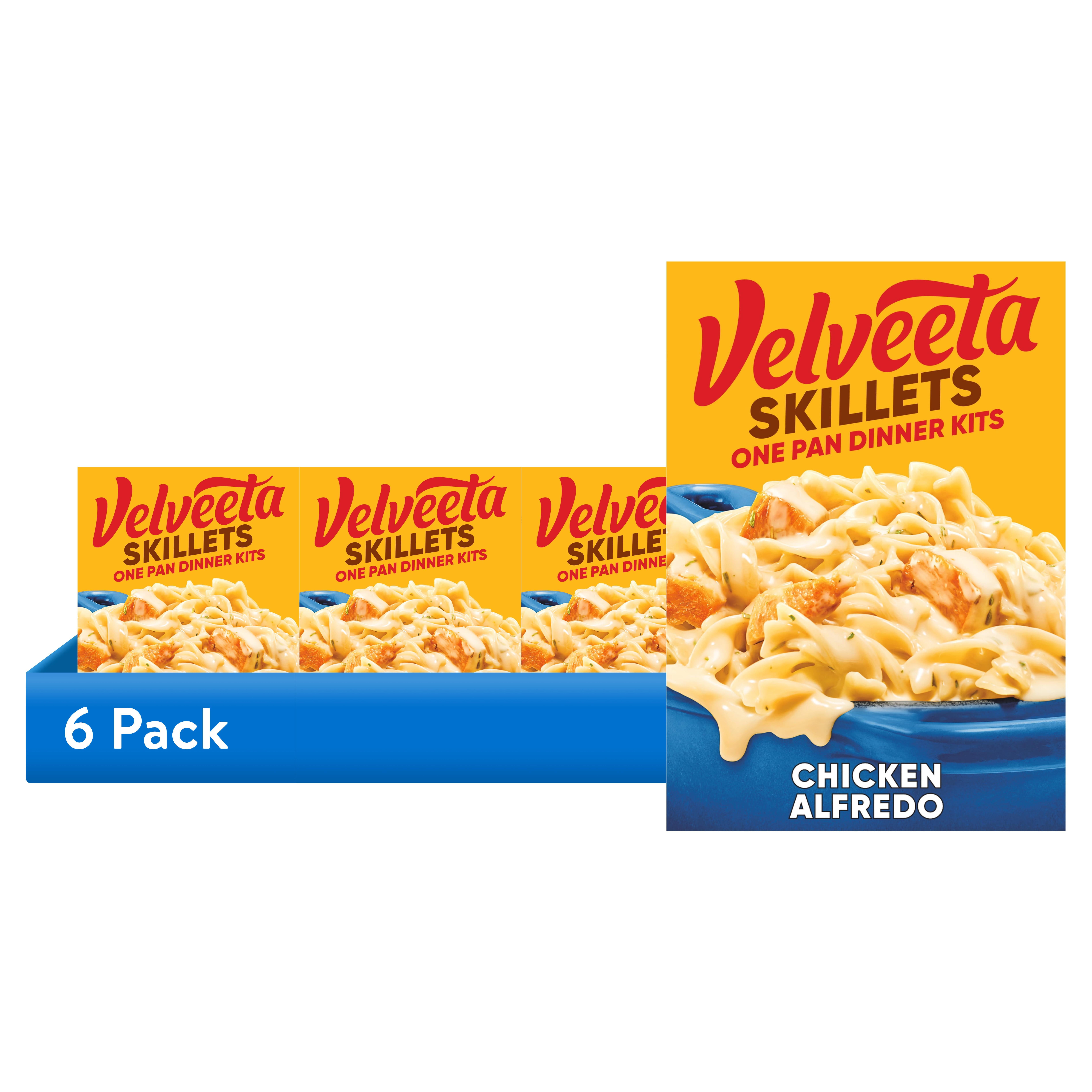 (6 pack) Velveeta Skillets Chicken Alfredo One Pan Dinner Kit, 12.5 oz ...