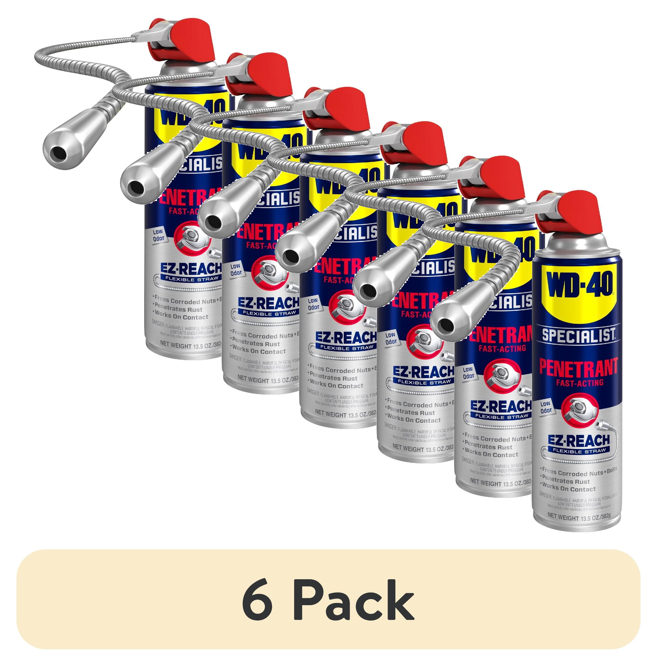 (6 pack) WD-40 Specialist Penetrant with EZ-reach, 13.5 oz. Machine and ...