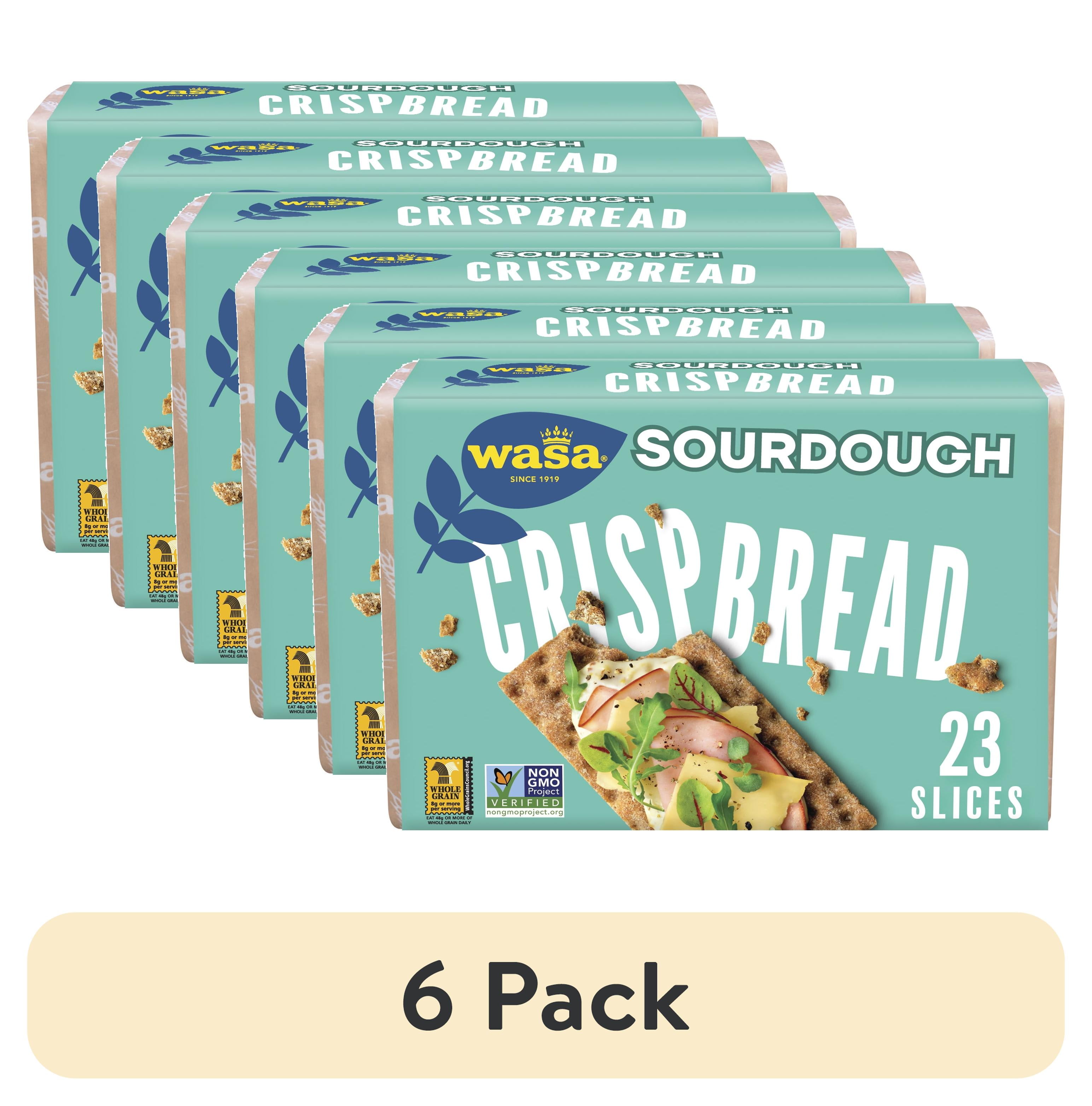 (6 pack) Wasa Swedish Style Sourdough Crispbread 9.7 oz - Walmart.com