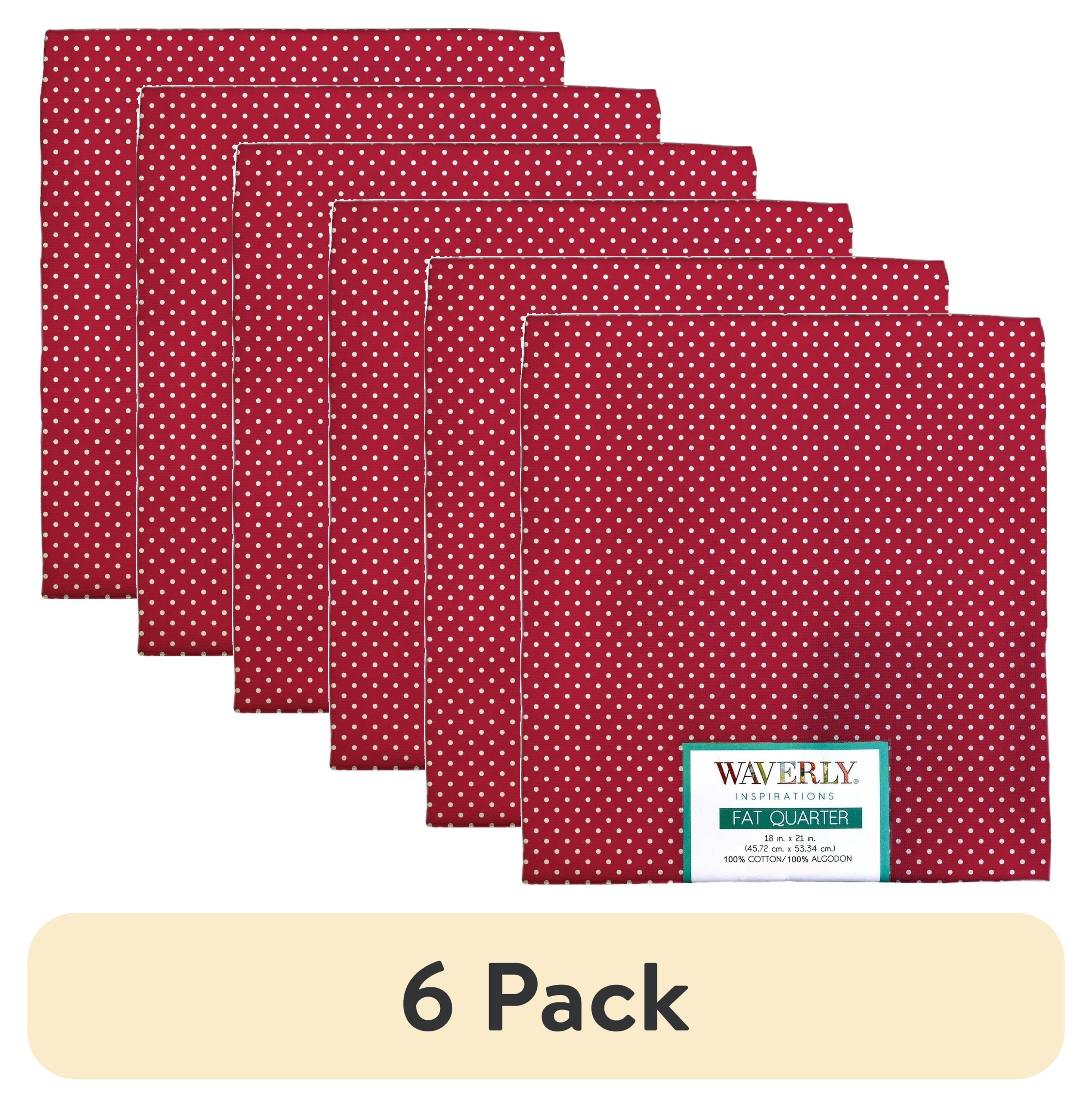 (6 pack) Waverly Inspirations Cotton 18" x 21" Fat Quarter Pin dot ...