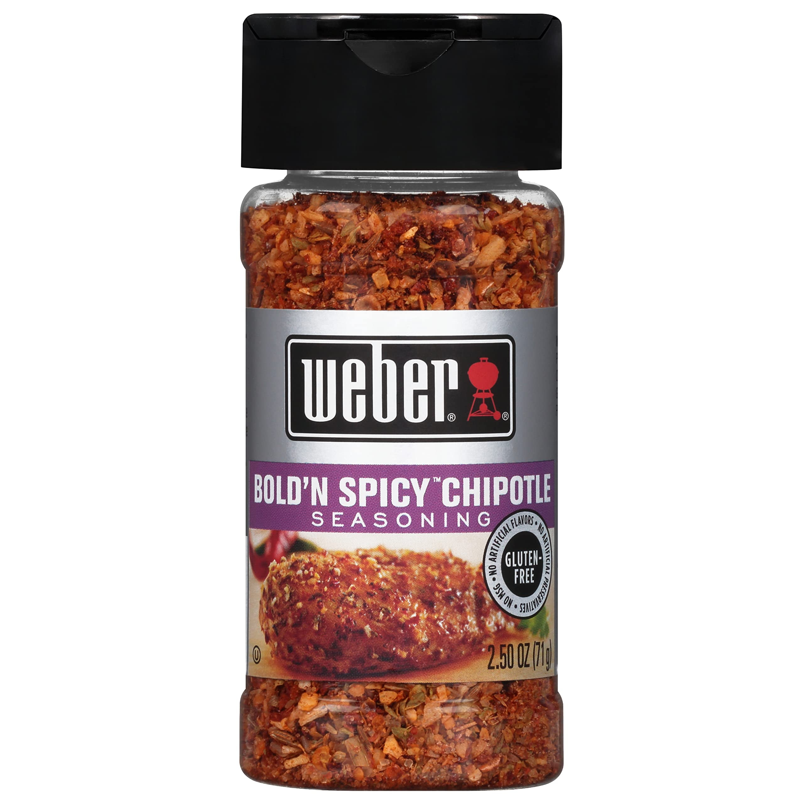 (6 pack) Weber Bold 'N Spicy Chipotle Seasoning, 2.5 Ounce Shaker H1 ...