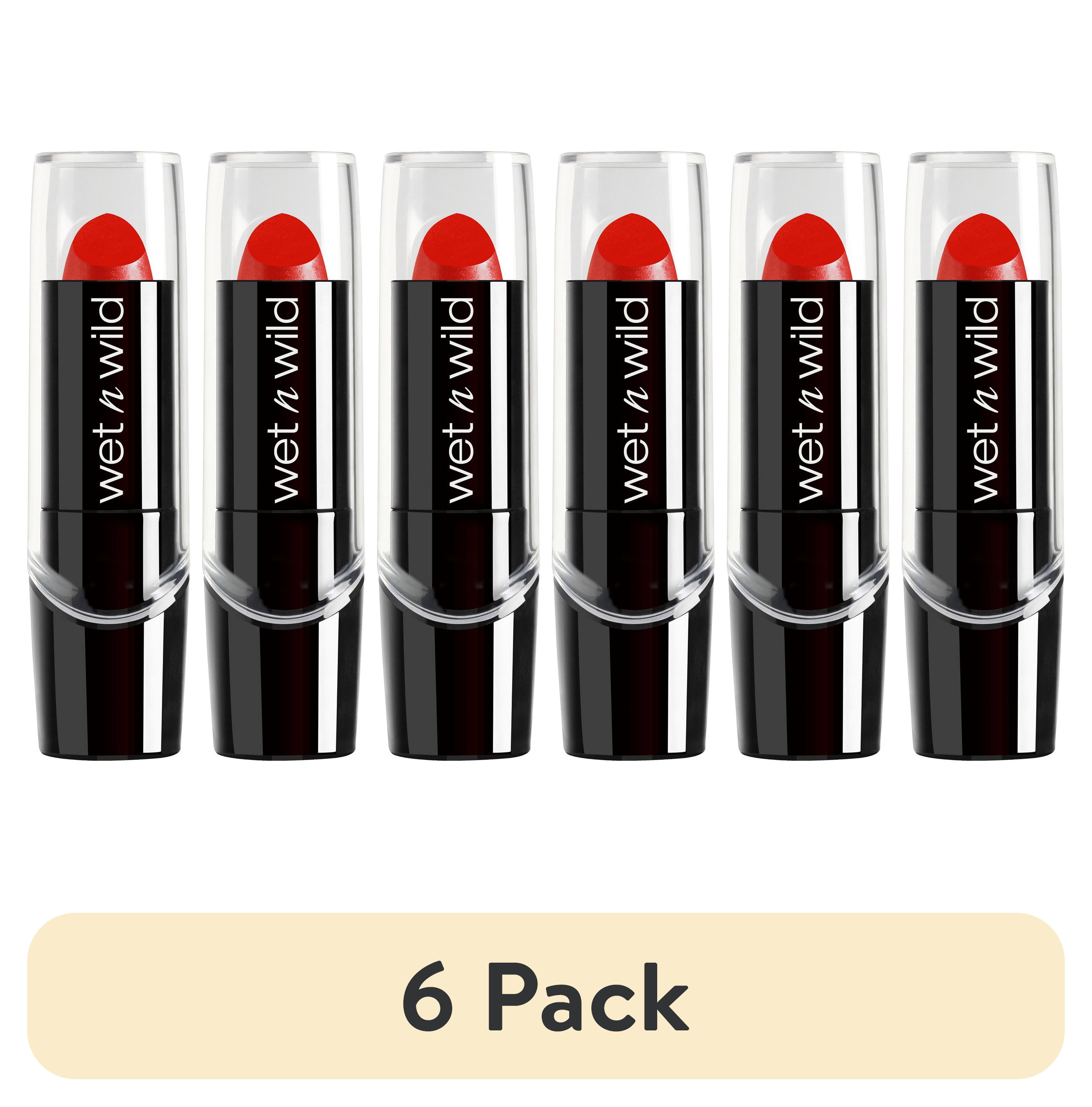 (6 pack) Wet n Wild Silk Finish Lipstick with Vitamins A & E and Aloe ...