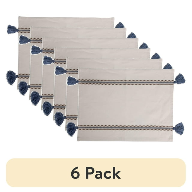 (6 pack) Yellowstone Kitchen Place Mat, Kayce Collection - Walmart.com