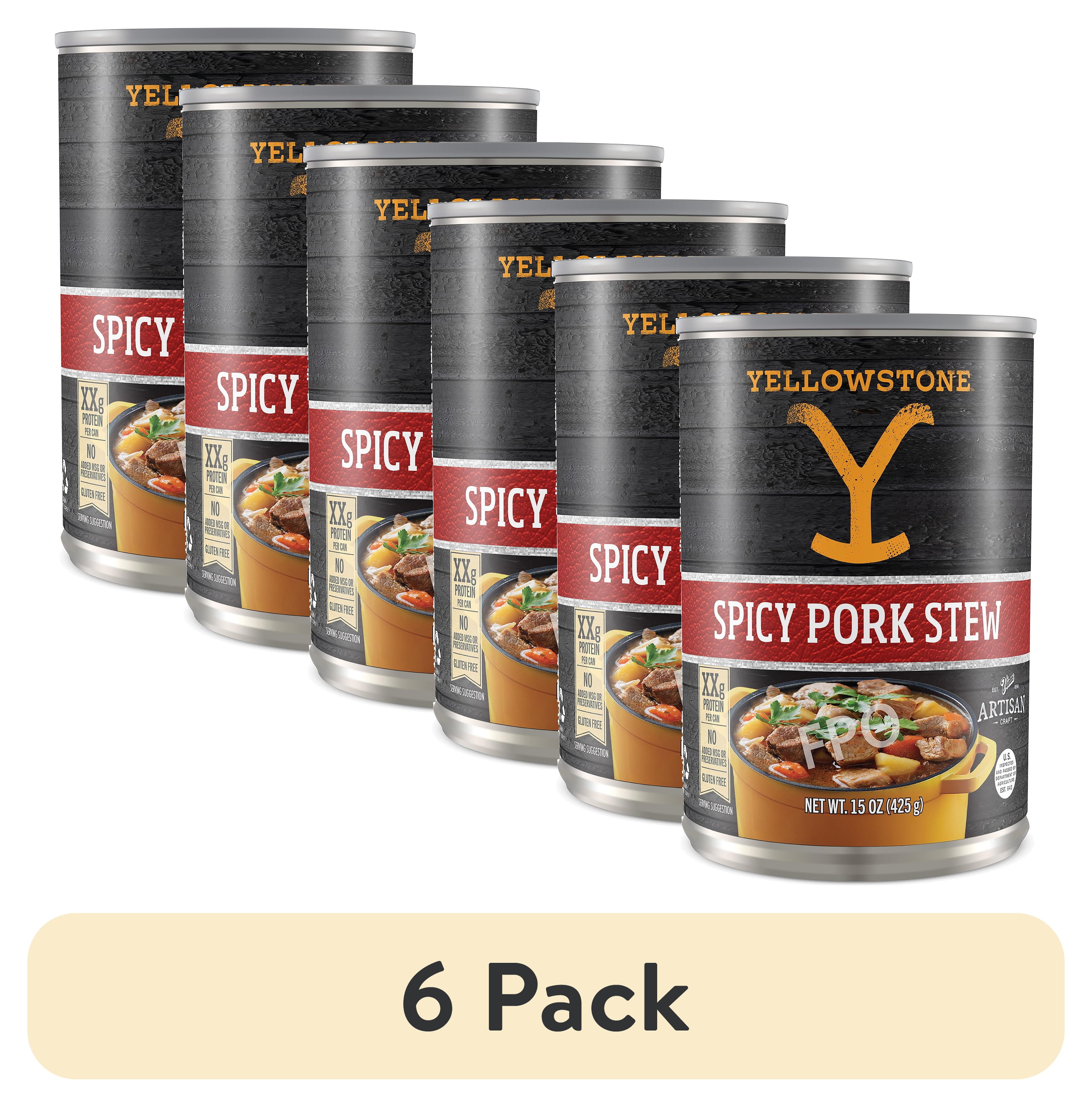 (6 pack) Yellowstone Spicy Pork Stew 15 oz. Can - Walmart.com