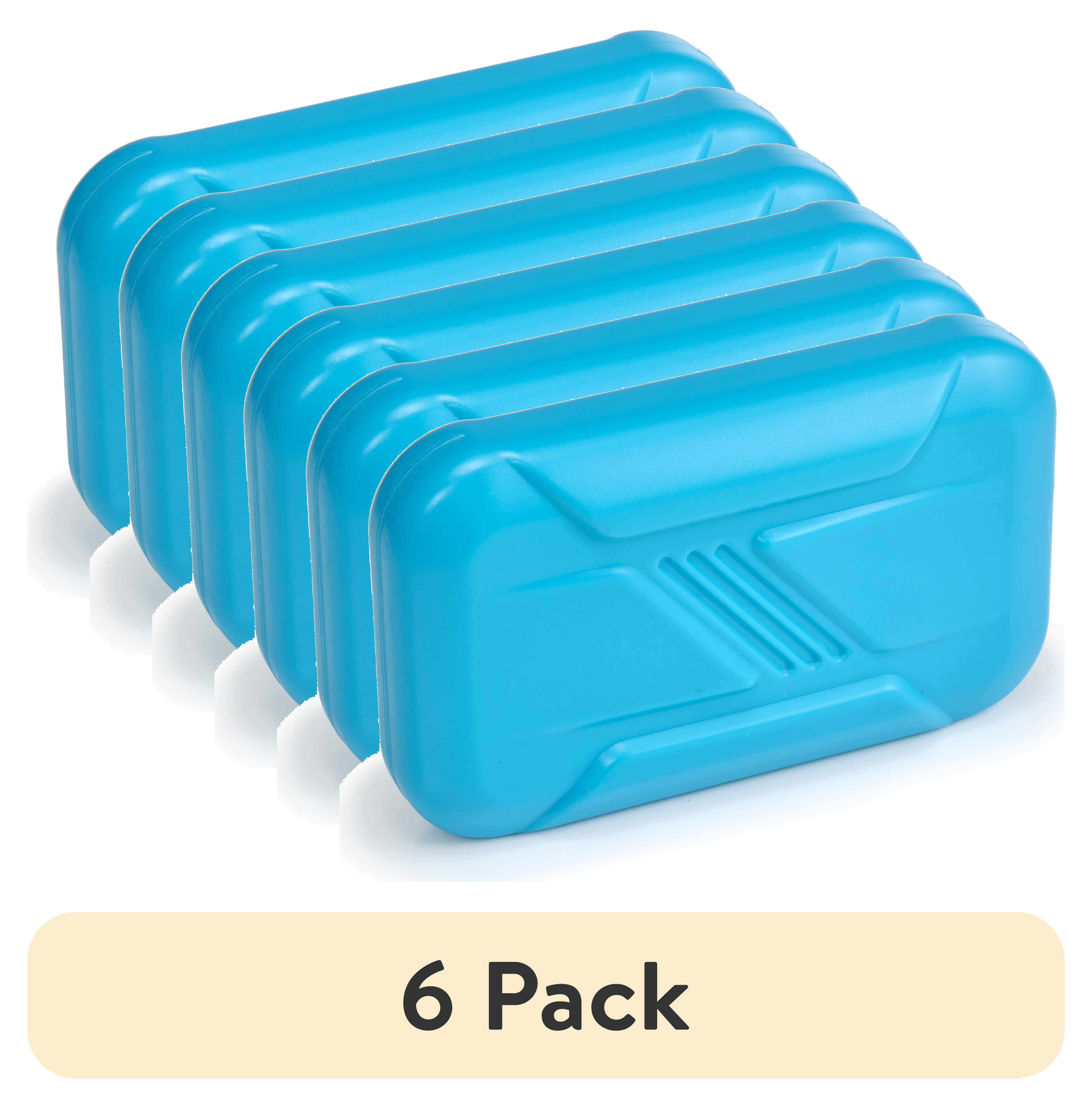 (6 pack) Your Zone Ice Pack for Kids Lunch Box Aqua - Walmart.com