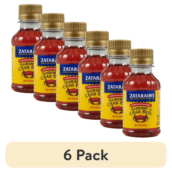(6 pack) Zatarain's Concentrated Shrimp & Crab Boil, 4 fl oz Bottle ...