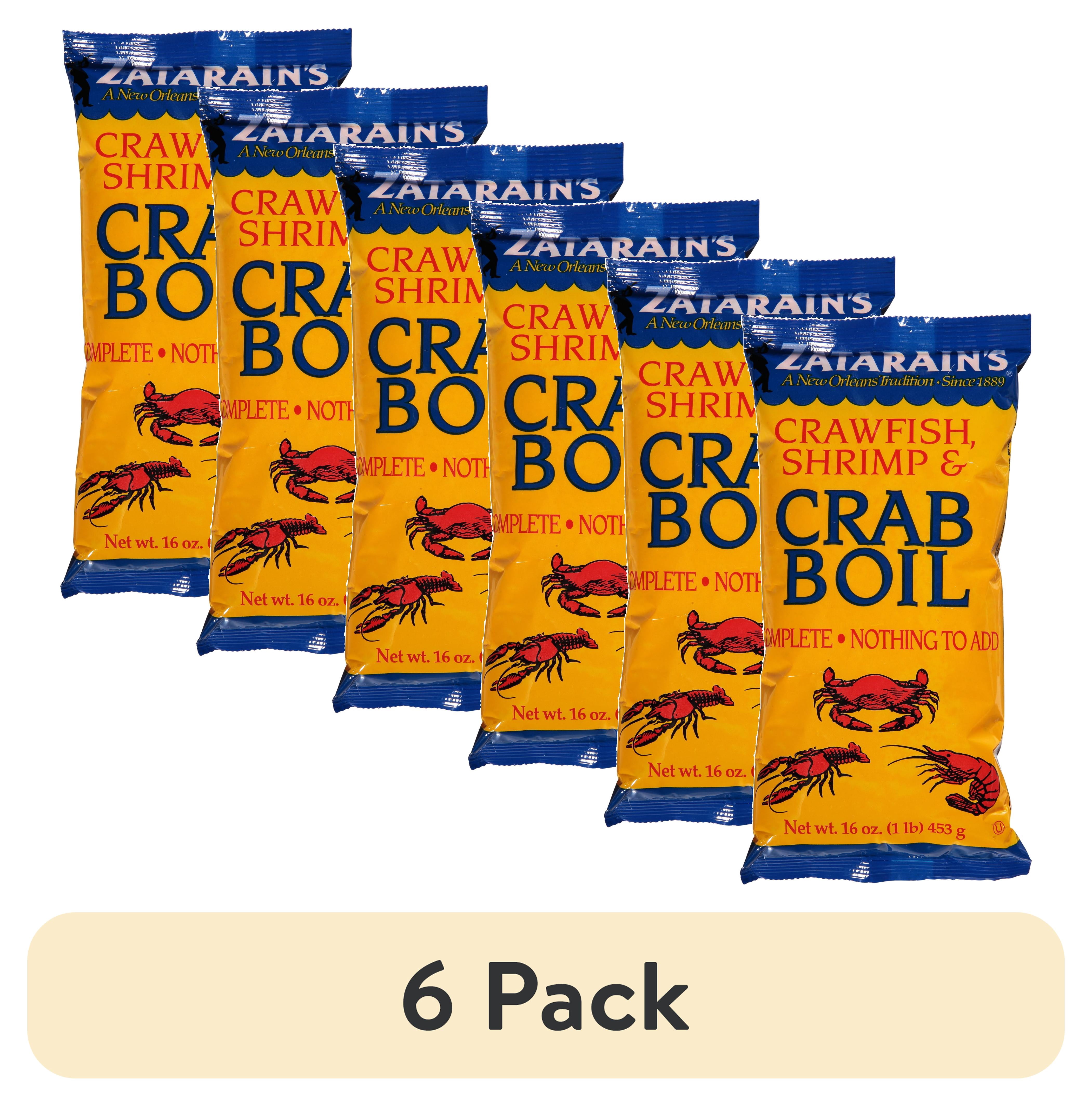 (6 pack) Zatarain's Kosher Crawfish, Shrimp & Crab Boil, 16.0 oz Bag ...