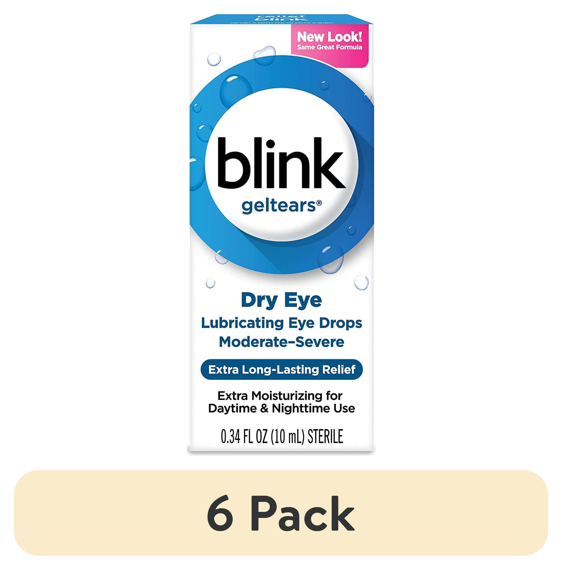 (6 pack) blink Gel Tears Lubricating Eye Drops 10 mL - Walmart.com