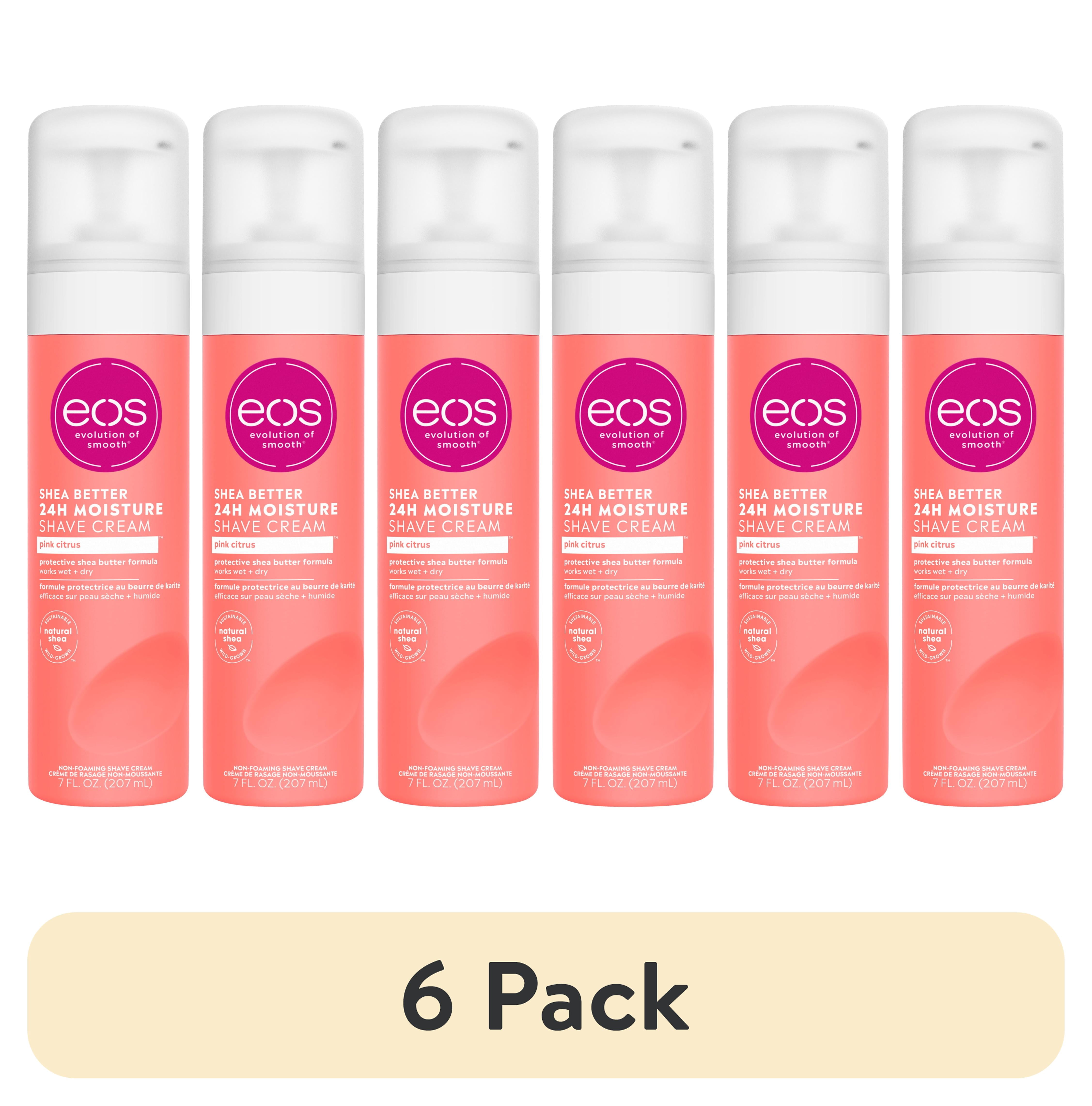 (6 pack) eos Shea Better Shave Cream - Pink Citrus | 7 oz - Walmart.com