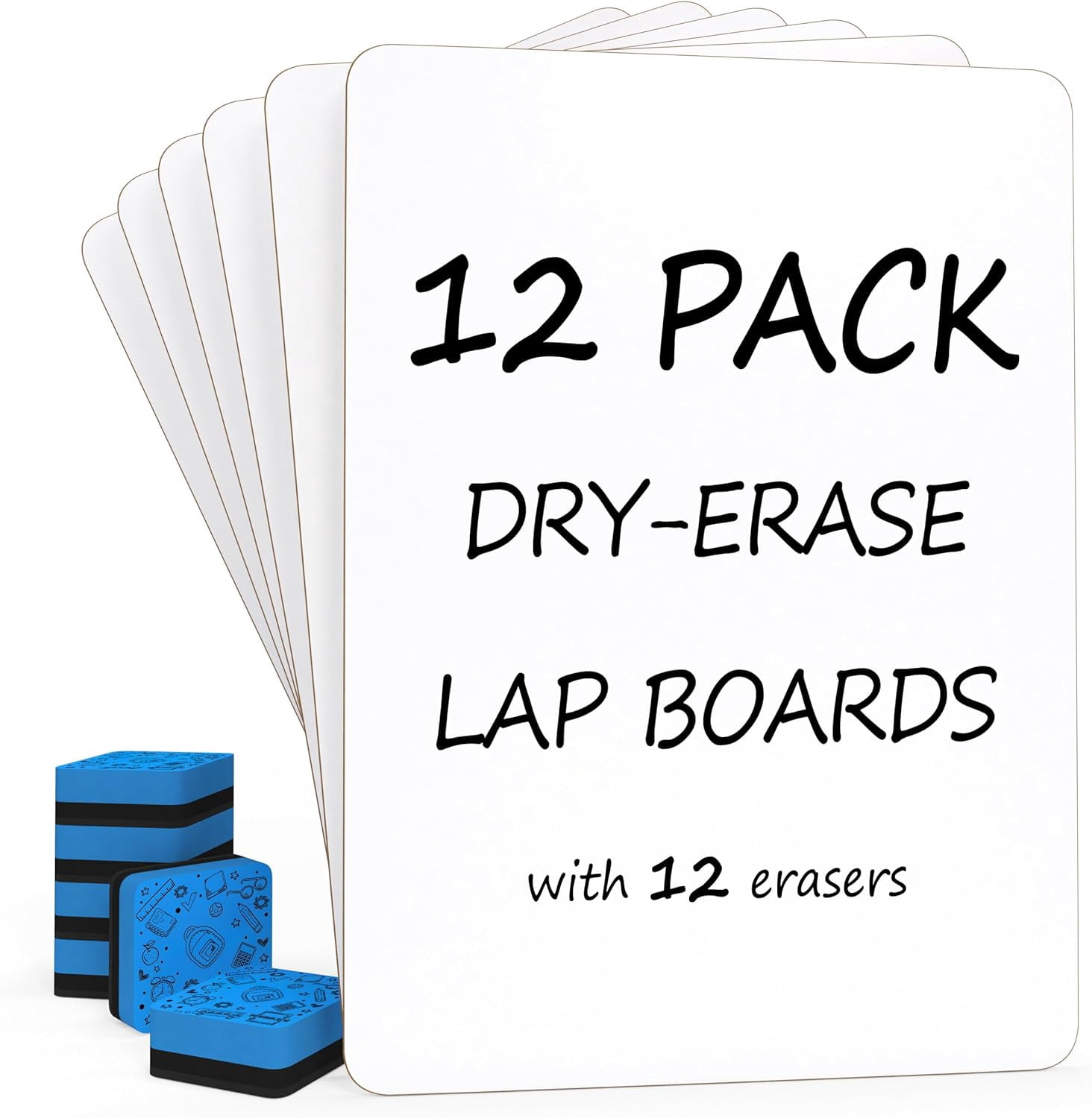 6-pack small whiteboard dry erase boards for classroom use, 9" x 12 ...