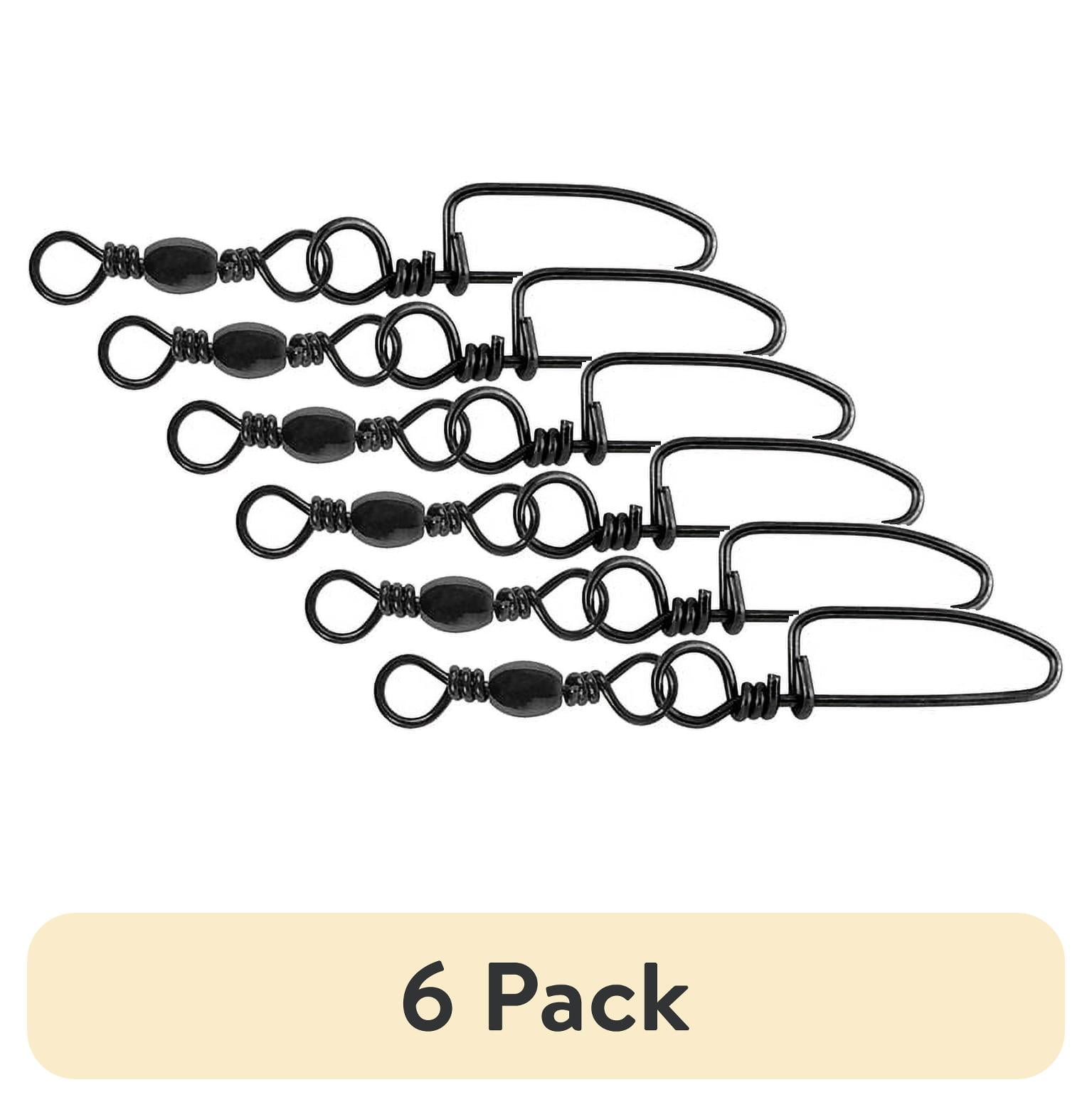 (6 pack) Tsunami Black Barrel Swivels with Coastlock Snap – 8 Count ...