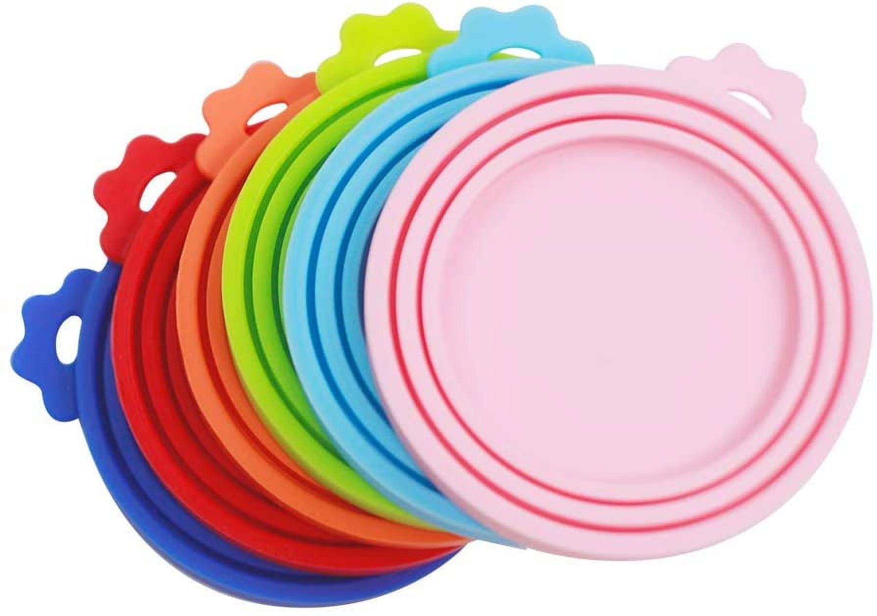 6 packs Pet Food Can Lids, Food Safe BPA-Free & Dishwasher Safe, Can ...