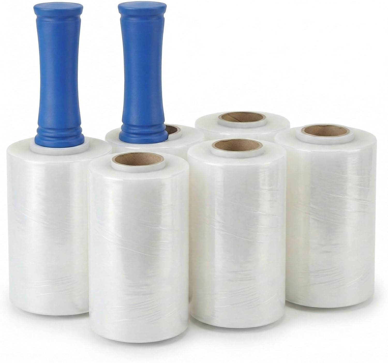 6 packs moving stretch film, 5-inch 1000 feet 80 grams self-adhesive ...