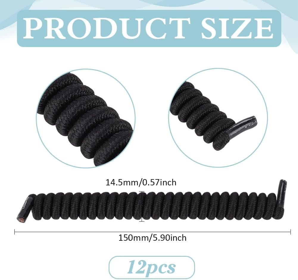 6 pair 6 Pairs Sun String Visor Cord Curly Shoelaces Replacement ...