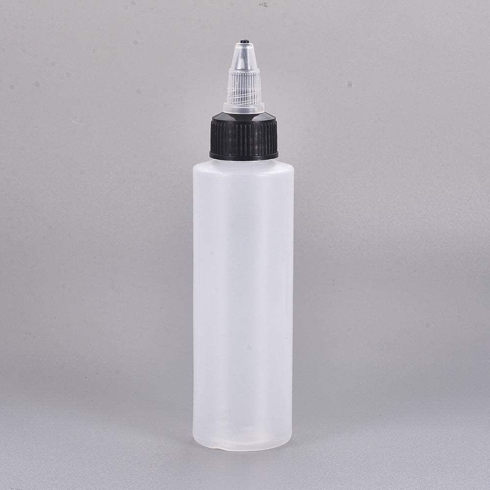 6 pc 60ml Plastic Glue Bottles White 11.4cm bottle(without cap): 8.6x3 ...