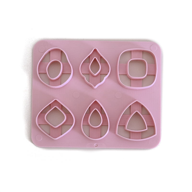 6 pc ABS Plastic Plasticine Tools Clay Dough Cutters Moulds Modelling ...