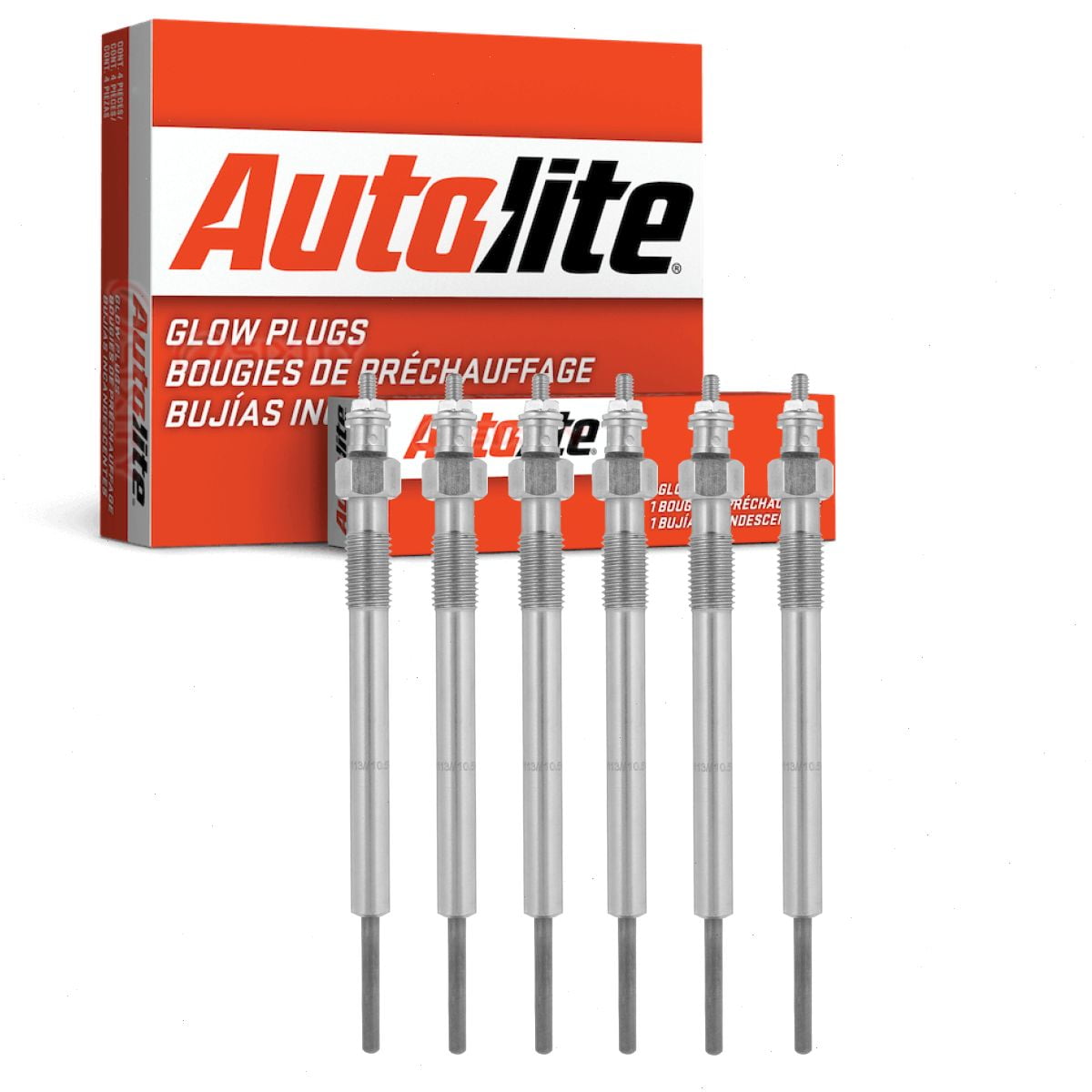 6 pc Autolite 1113 Diesel Glow Plugs for 144 62G 7808 Ignition Cylinder ...