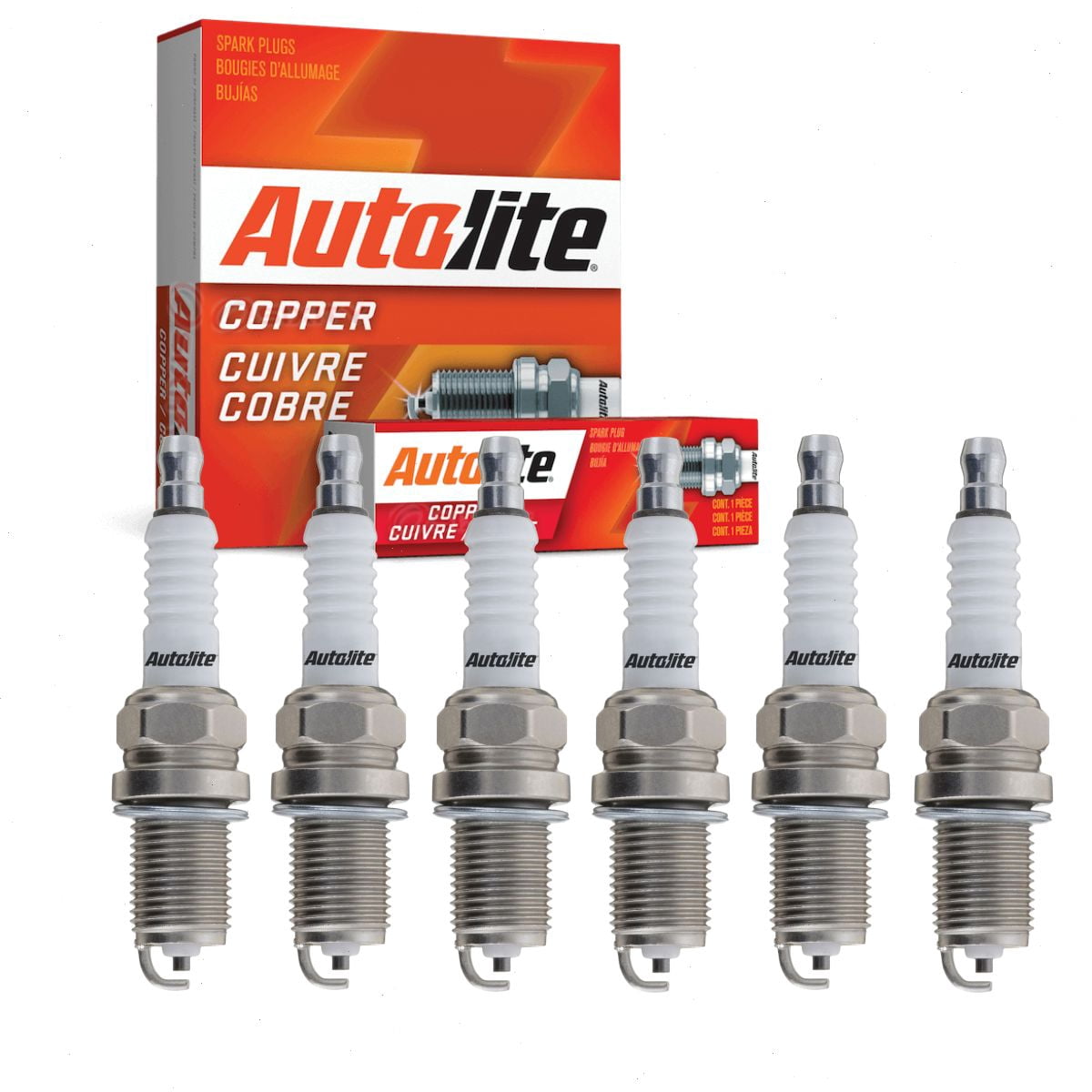 6 pc Autolite 3926 Copper Core Spark Plugs for 1086 3183 41-603 431 ...