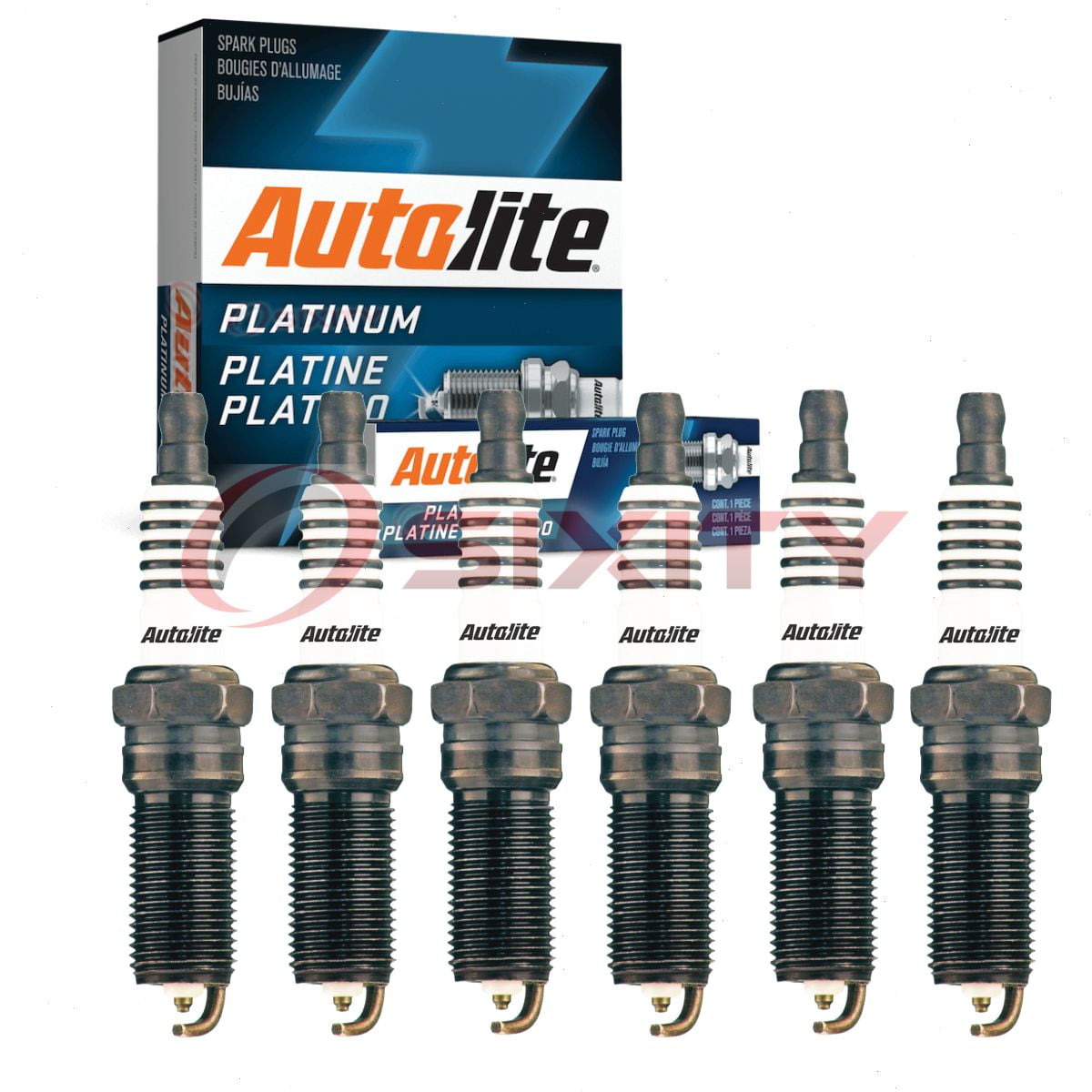 6 pc Autolite AP5364 Platinum Spark Plugs for 4513 5019 WR9DCY Ignition Wire Secondary Fits ...