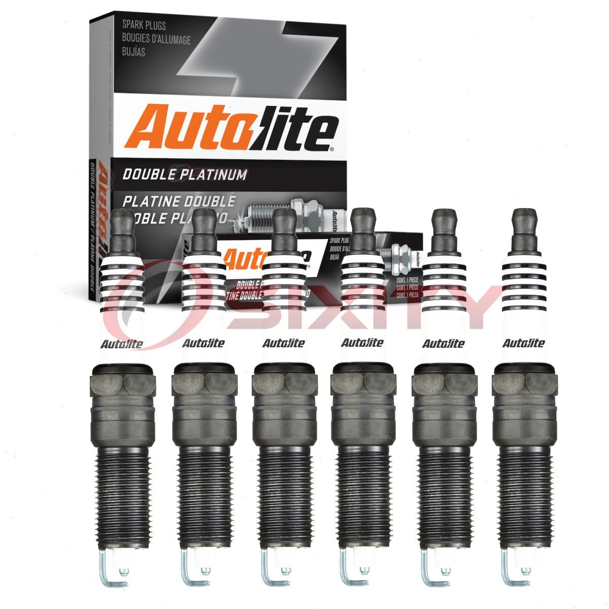 6 pc Autolite APP5426 Double Platinum Spark Plugs for 7440 Ignition ...
