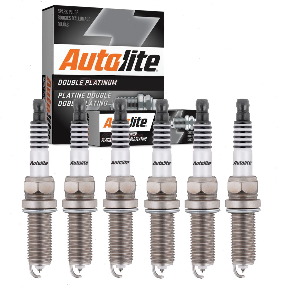 Autolite Double Platinum Spark Plugs, 6 Pack, Compatible with Dodge ...
