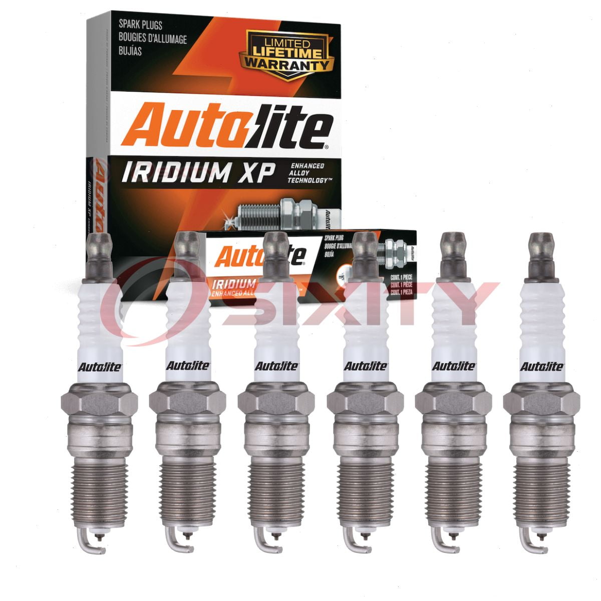 6 pc Autolite Iridium XP XP606 Spark Plugs for Ignition Wire Secondary ...
