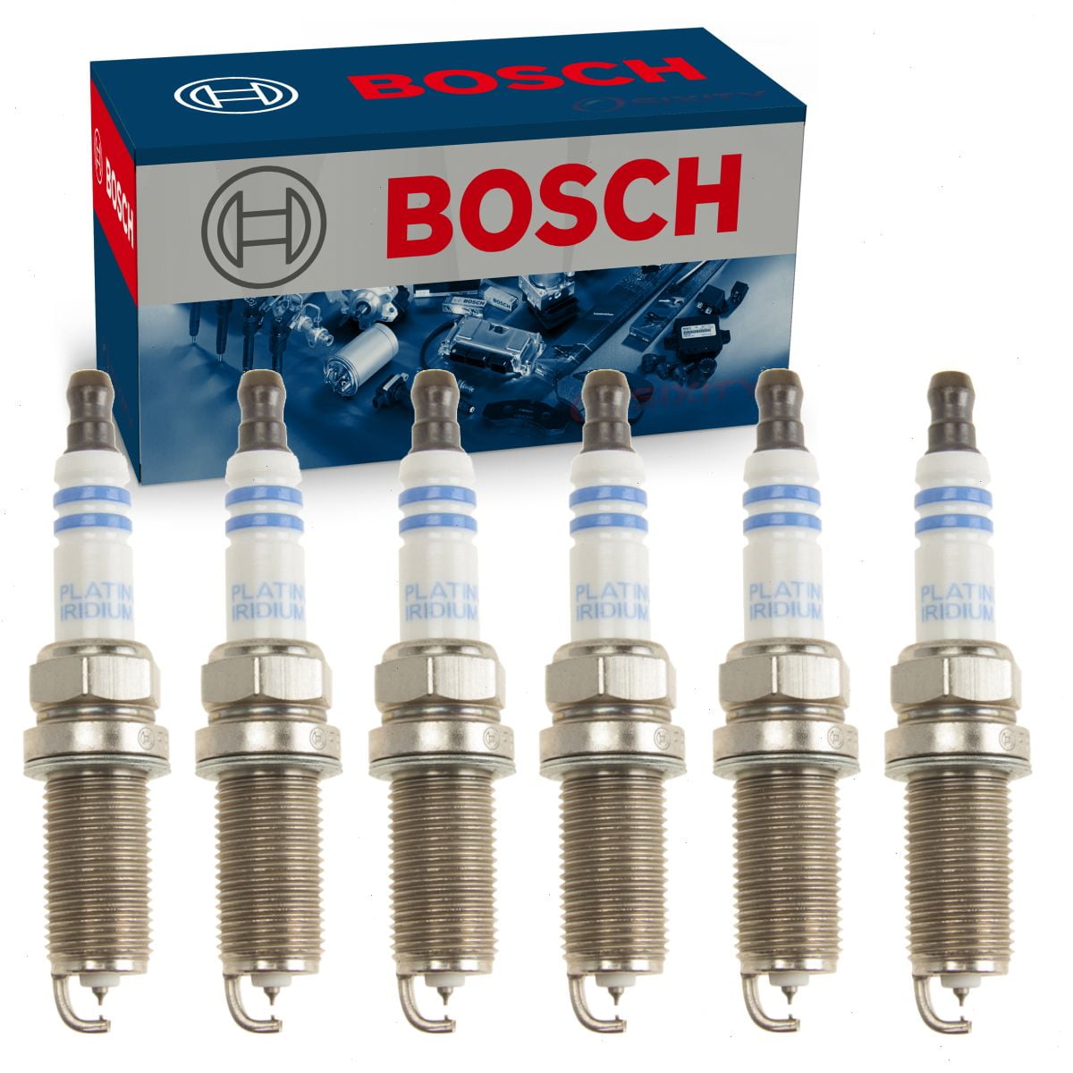 6 pc Bosch Double Iridium Pin-to-Pin Spark Plugs compatible with Toyota ...