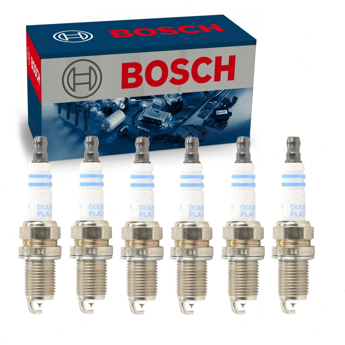 6 pc Bosch Double Platinum Spark Plugs compatible with Mitsubishi ...