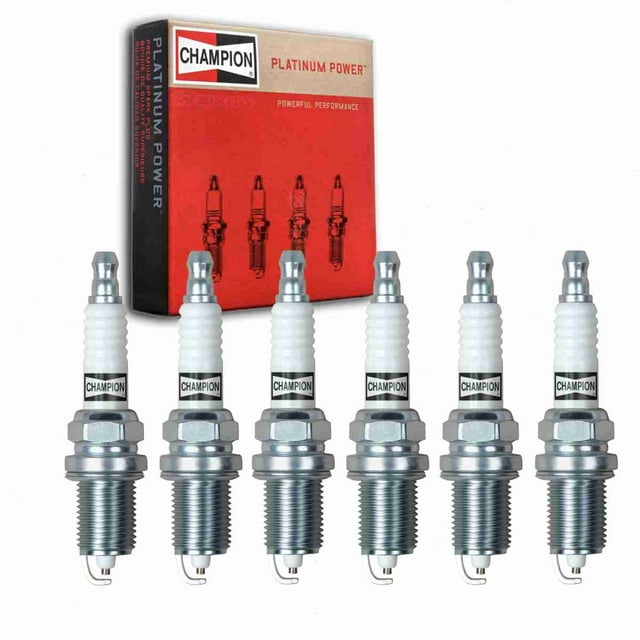 6 pc Champion 3318 Platinum Spark Plugs for 4001 4201 4301 4303 FGR7DDP ...