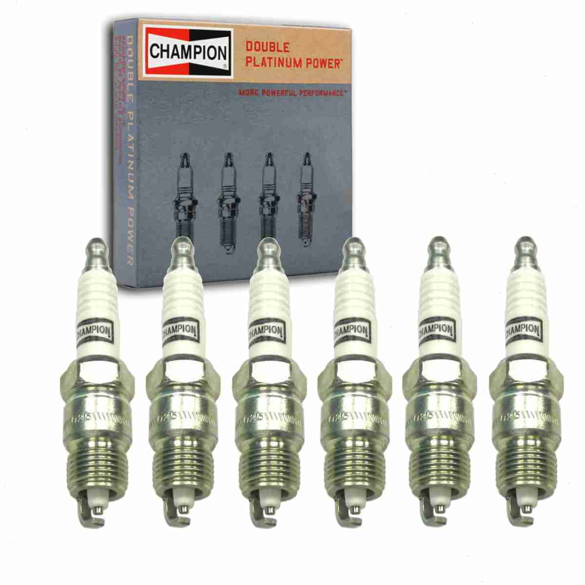 6 pc Champion 7018 Double Platinum Spark Plugs for 41-803 41-816 41-817 ...
